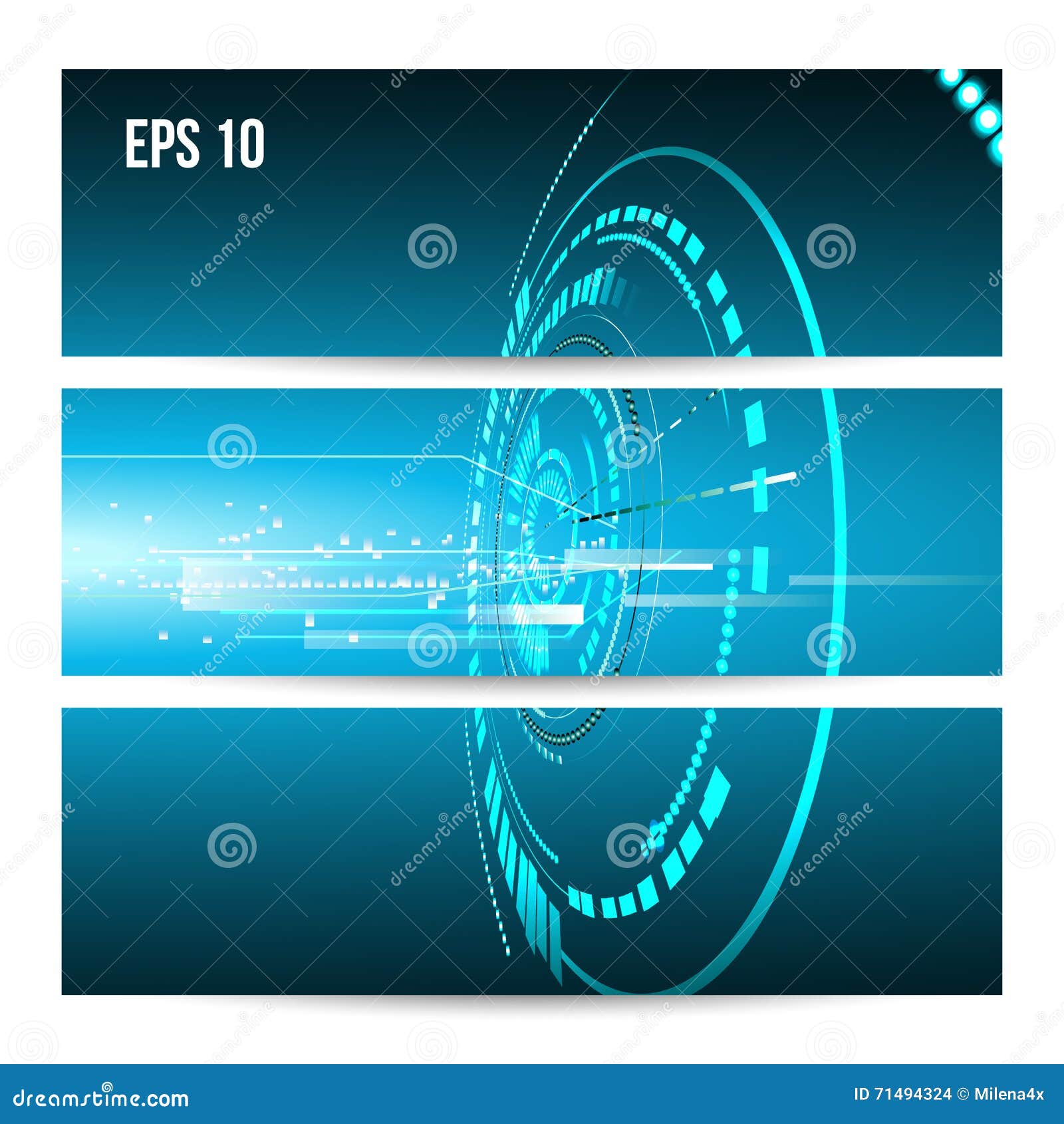 Collection Banner Design, Futuristic Background, Vector Illustration ...