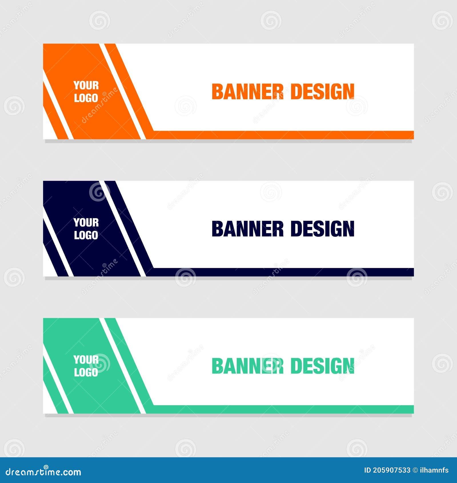 Collection of Banner Design Template Stock Vector - Illustration of ...