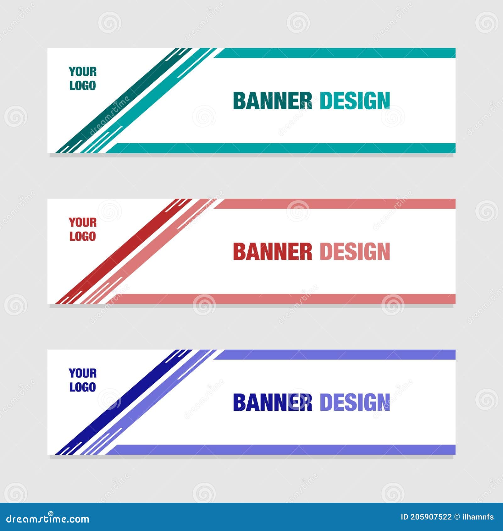 Collection of Banner Design Template Stock Vector - Illustration of ...