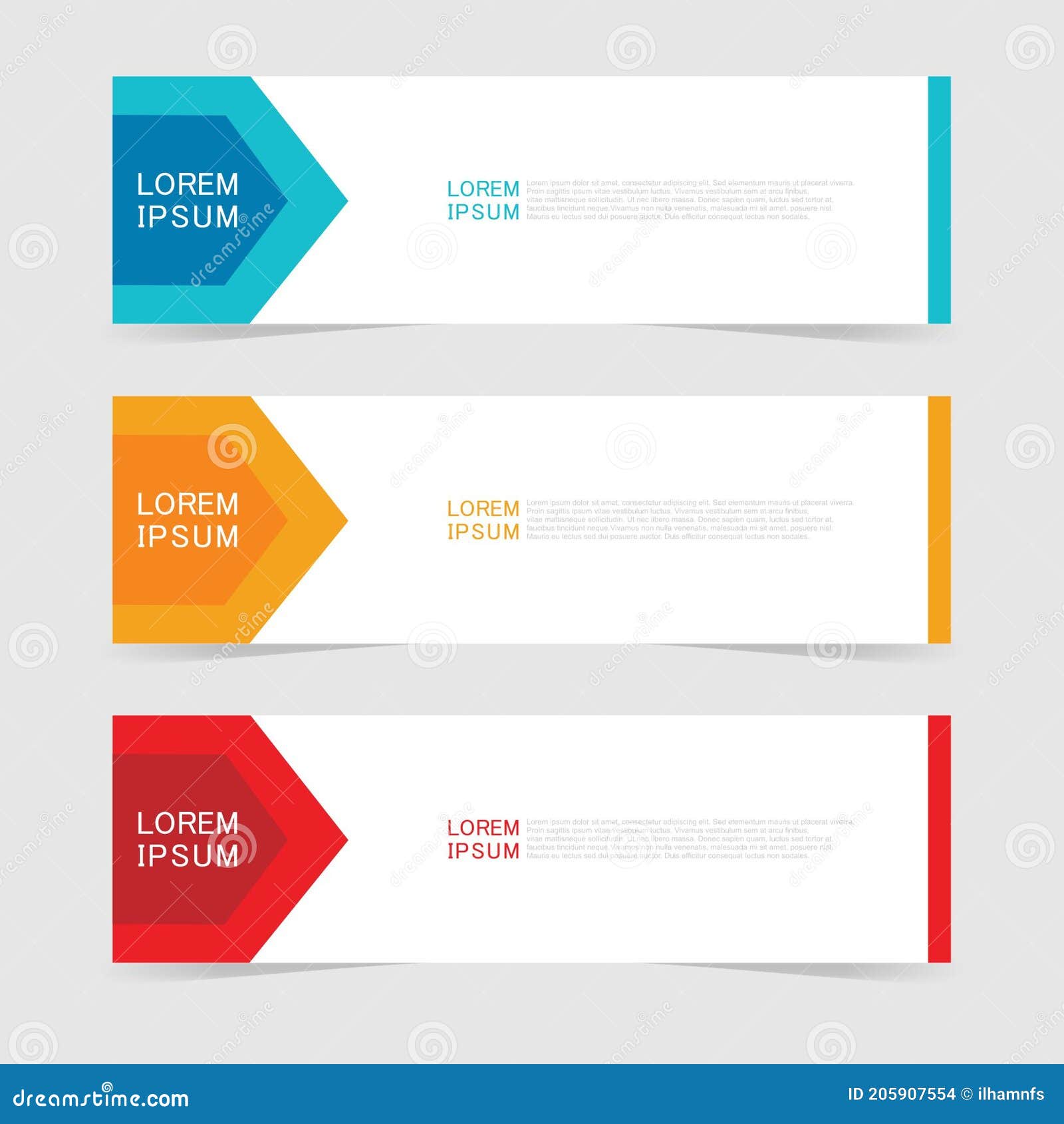 Collection of Banner Design Template Stock Vector - Illustration of ...