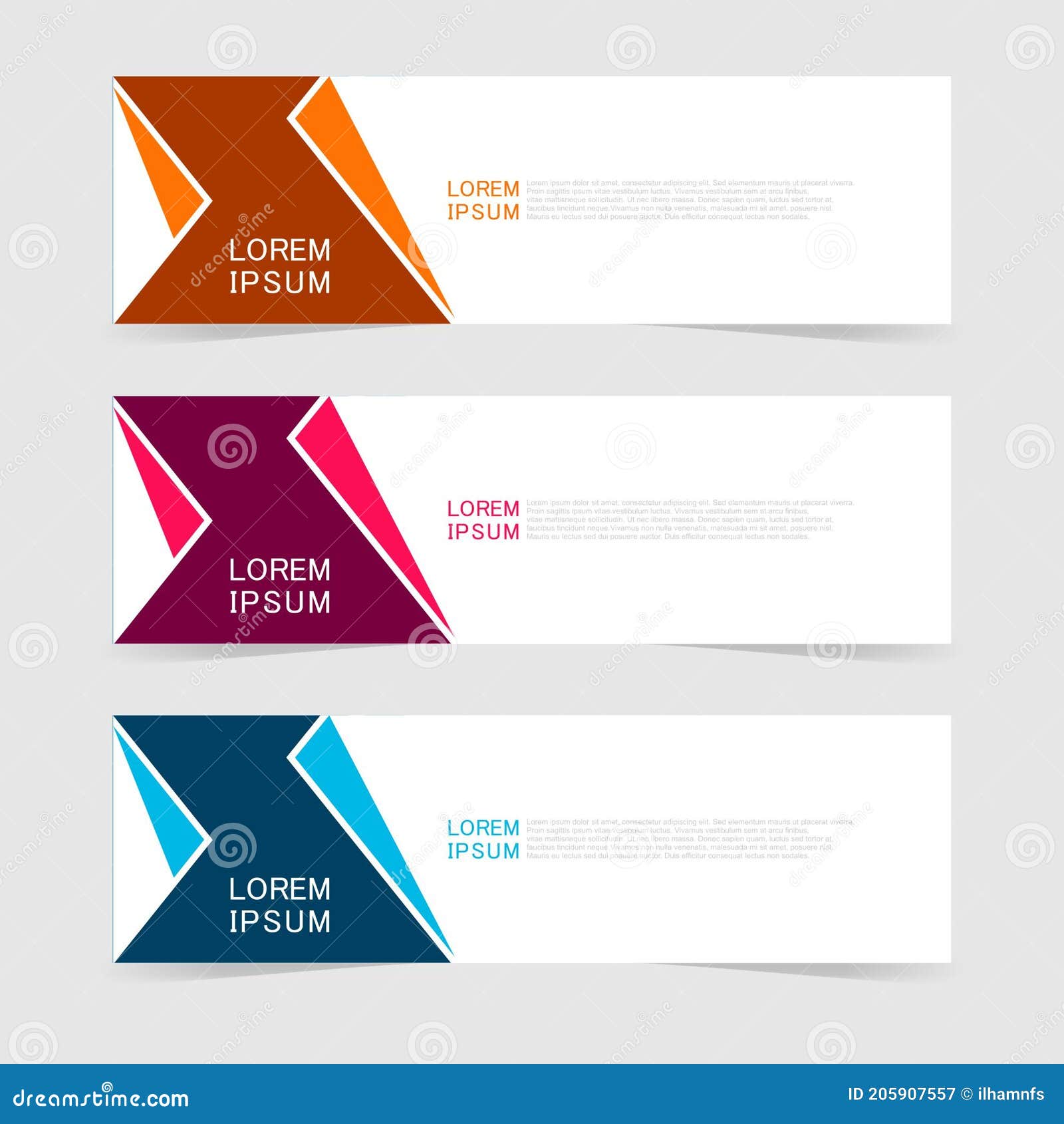 Collection of Banner Design Template Stock Vector - Illustration of ...