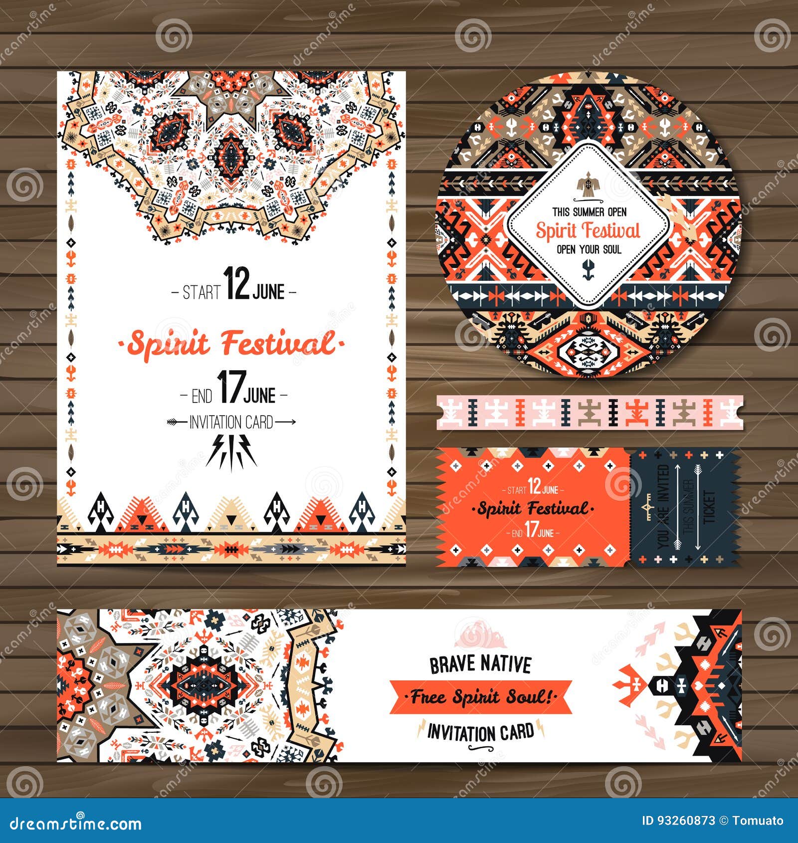 Collection of Banners, Flyers or Invitations with Geometric Elements ...