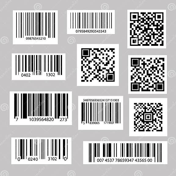 Barcodes Collection. Vector Stock Vector - Illustration of scanning ...