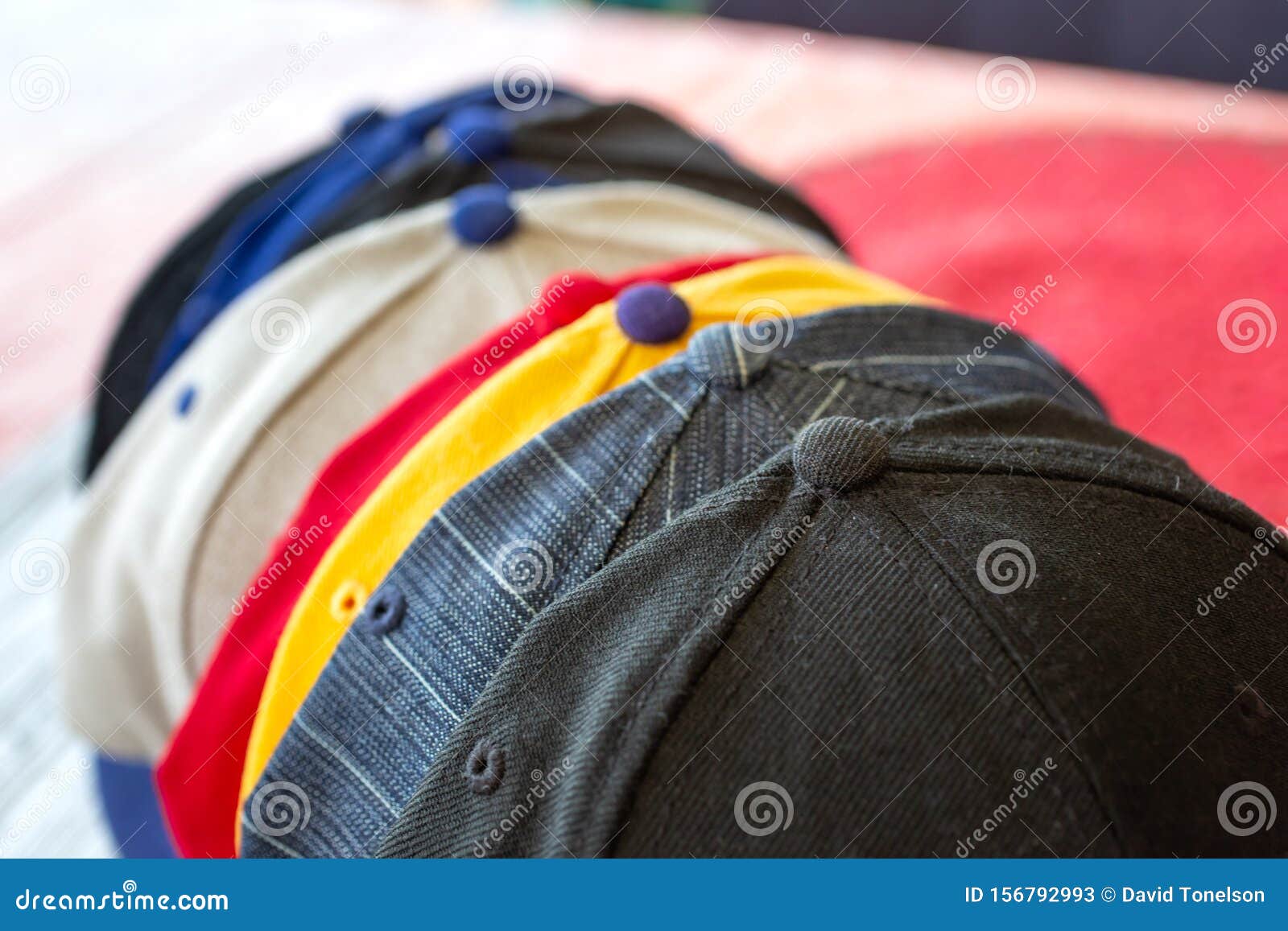Several baseball caps stock image. Image of favorite - 156792993