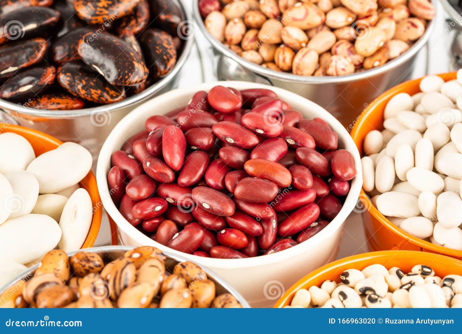 Collection of beans stock photo. Image of metal, bean - 166963020