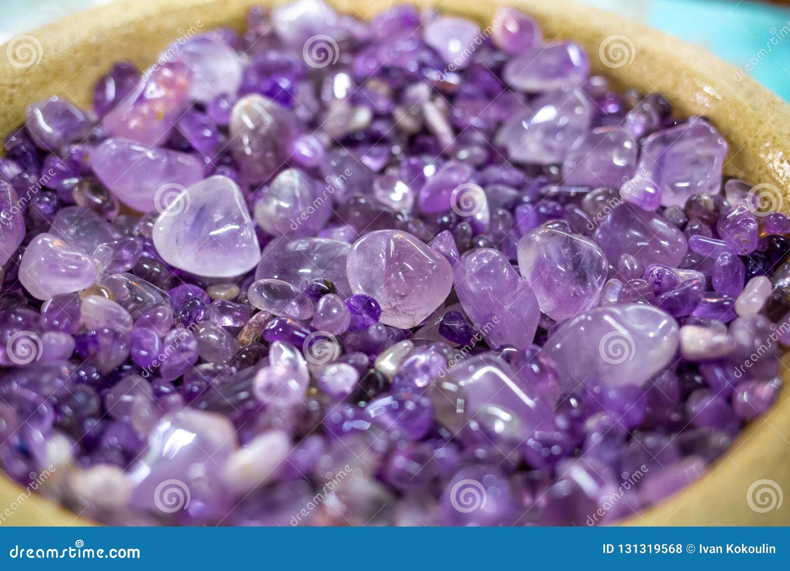 Collection of Beautiful Amethyst Stones Close Up Stock Photo - Image of ...