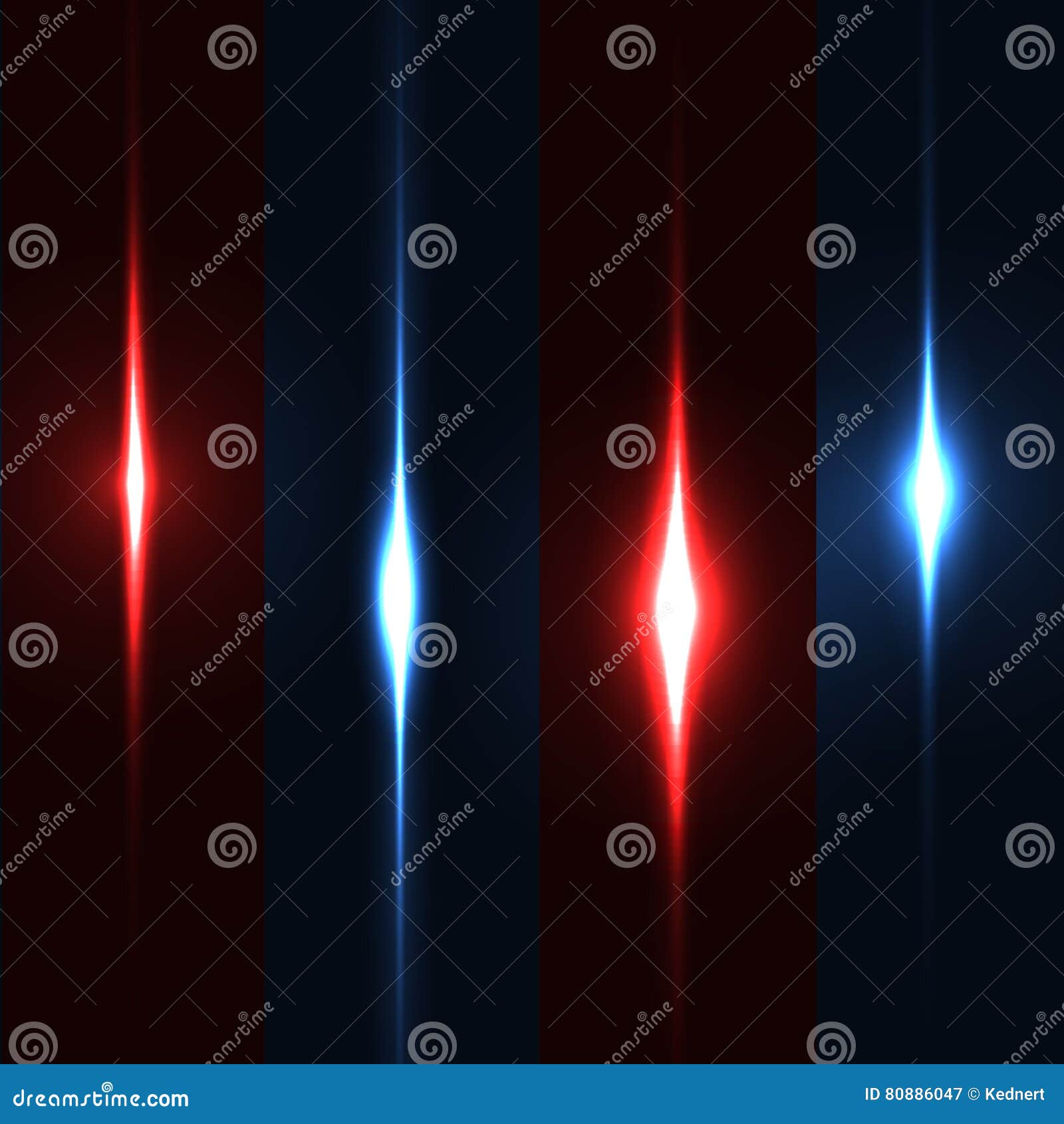 Collection of Beautiful Bright Lens Flares. Lighting Effects of Flash ...