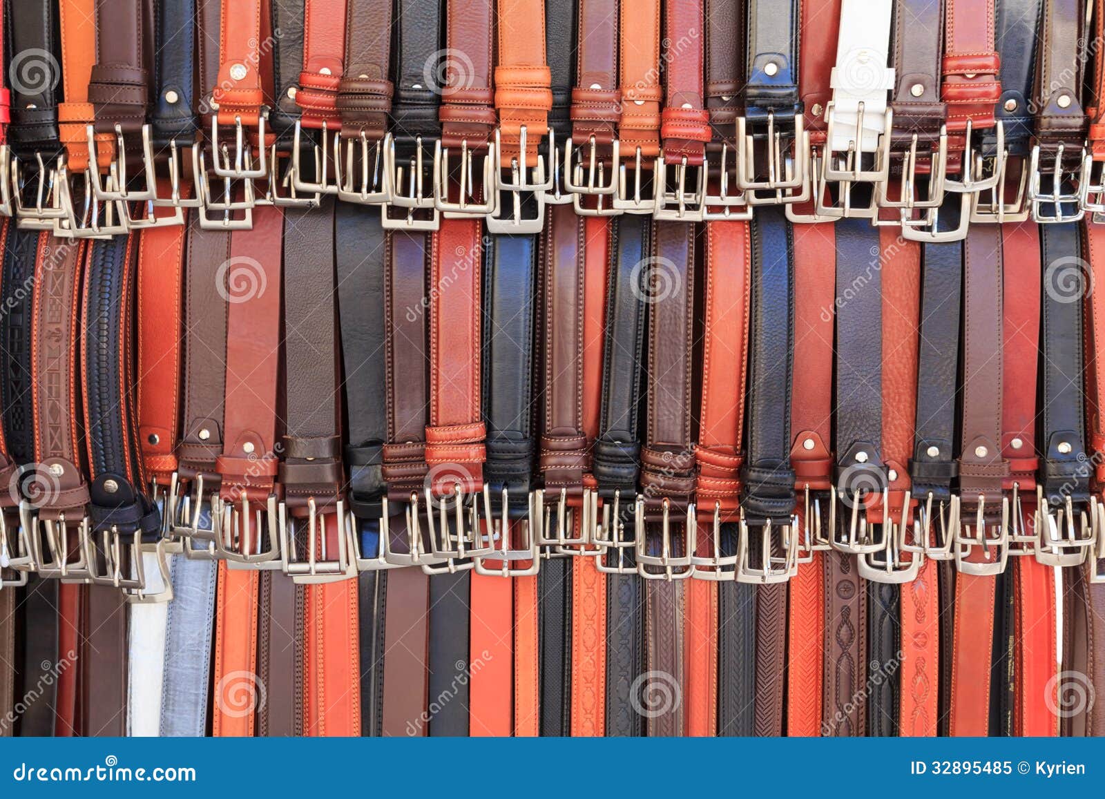 Collection of belts stock image. Image of colorful, business - 32895485