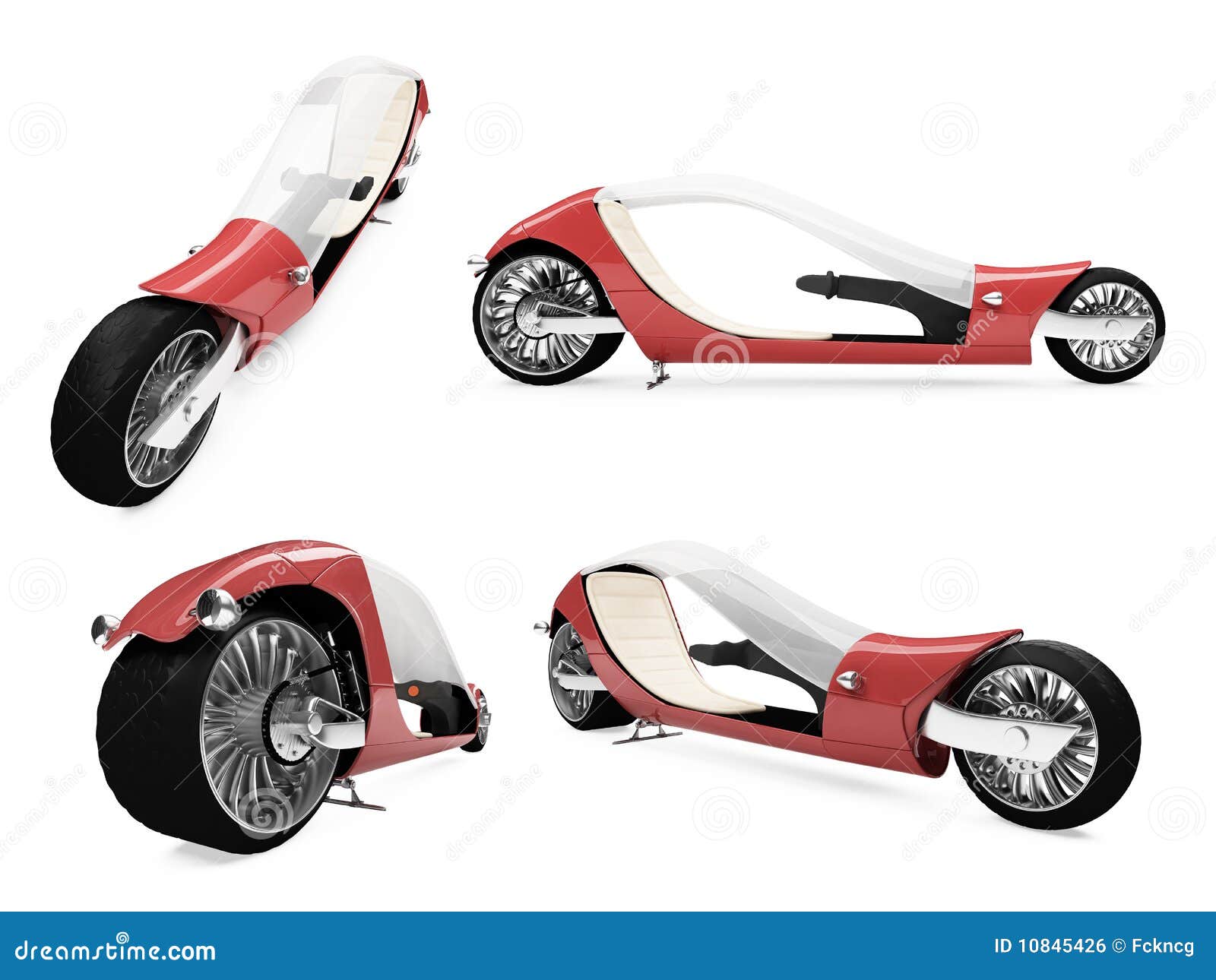 Collection of Bikes Isolated Views Stock Illustration - Illustration of ...