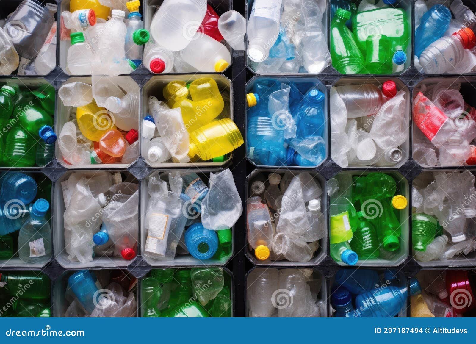 Collection Bin Full of Plastic Bottles Ready for Recycling Stock Photo ...