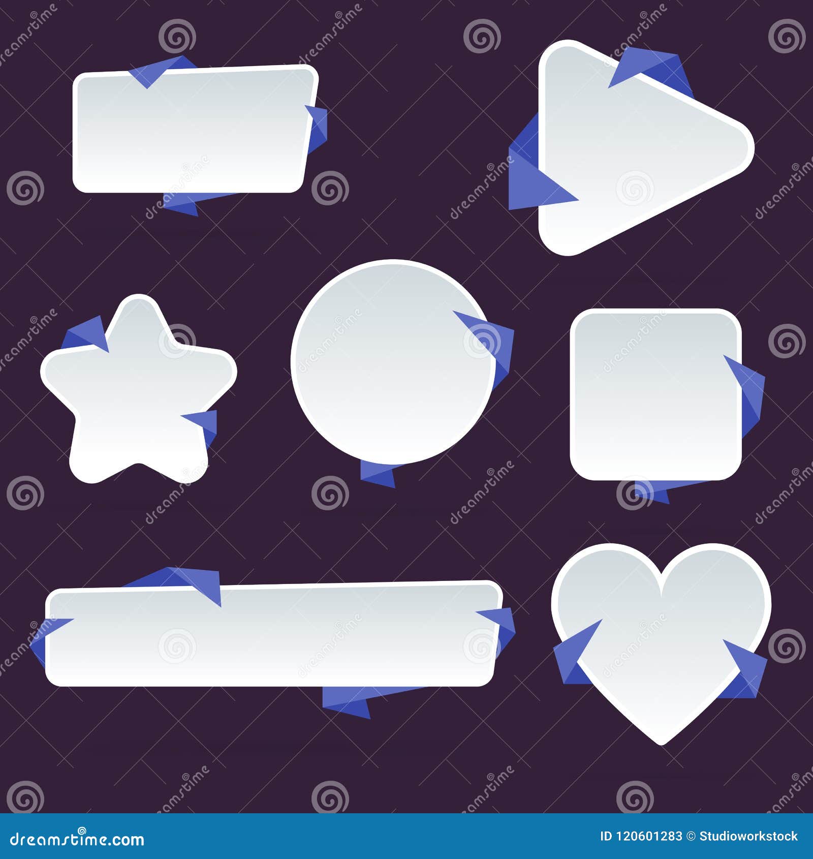 Collection of Bitmap Abstract Label, Sticker, Tags Stock Illustration ...
