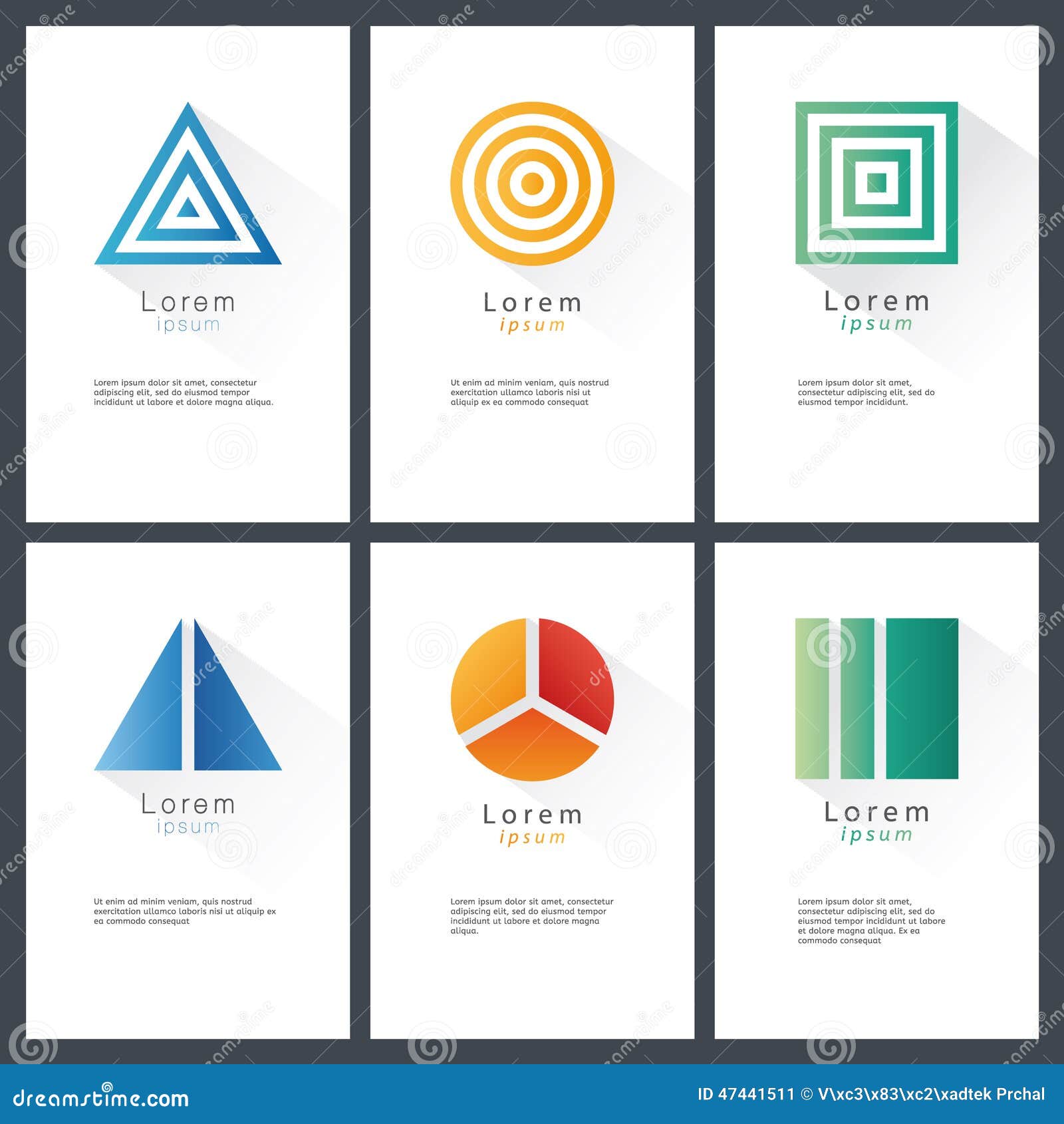 Collection of Blank Shapes. Stock Illustration - Illustration of ...