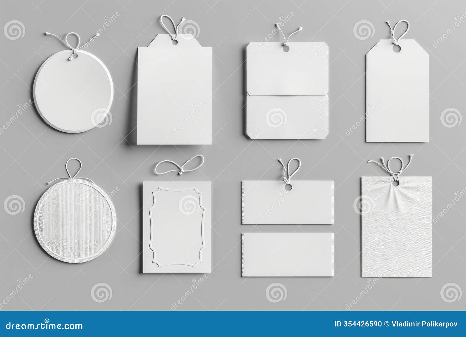 Collection of Blank Tags Hanging on a String. Perfect for Labeling ...