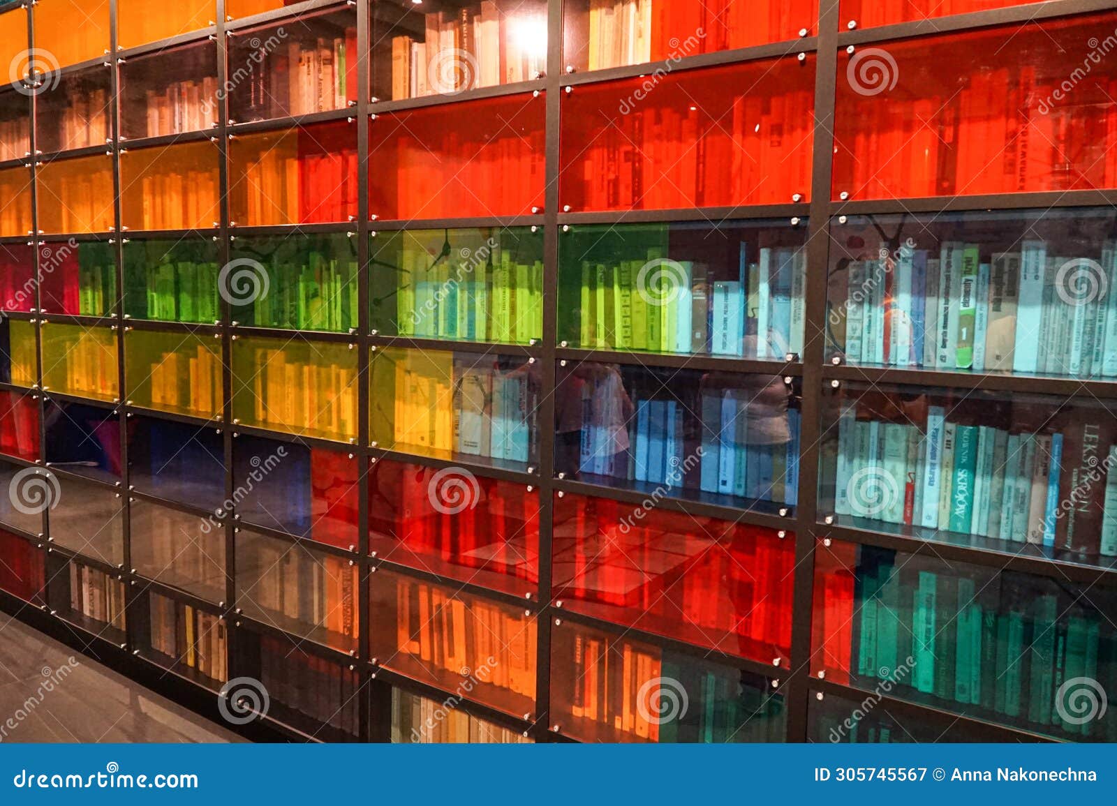 Collection of Books at the Copernicus Science Center in Warsaw. Poland ...