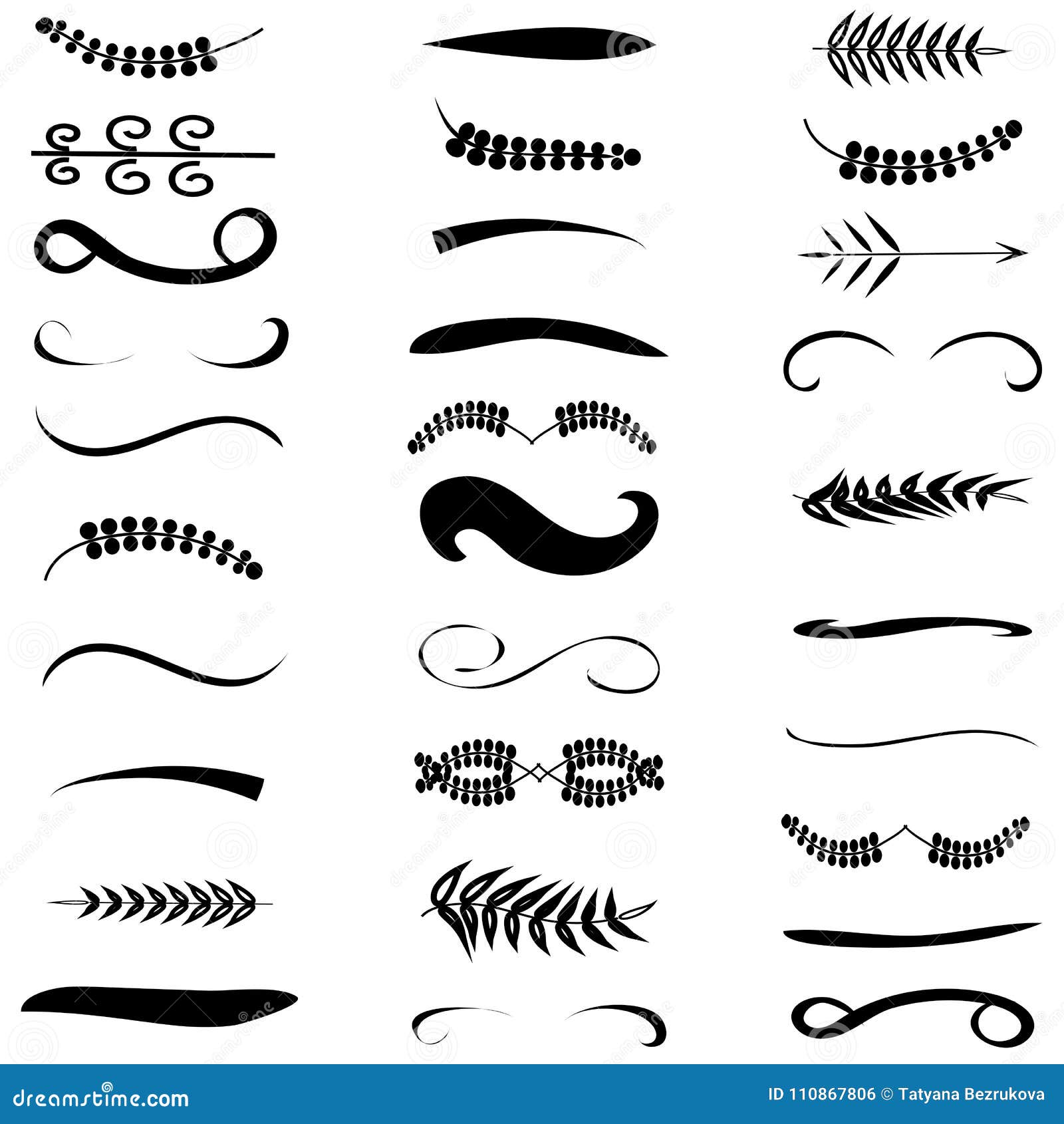 Collection of Borders for Design. Vector Image for Your Website. Stock ...