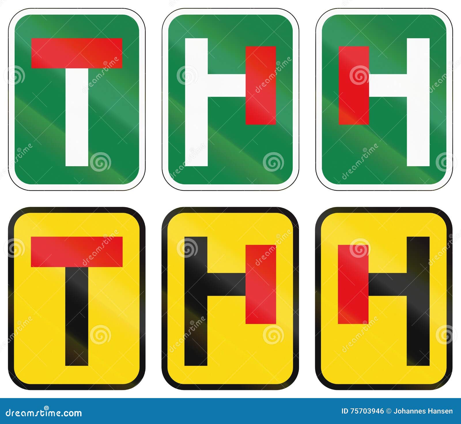 Collection of Botswana Road Signs Stock Illustration - Illustration of ...