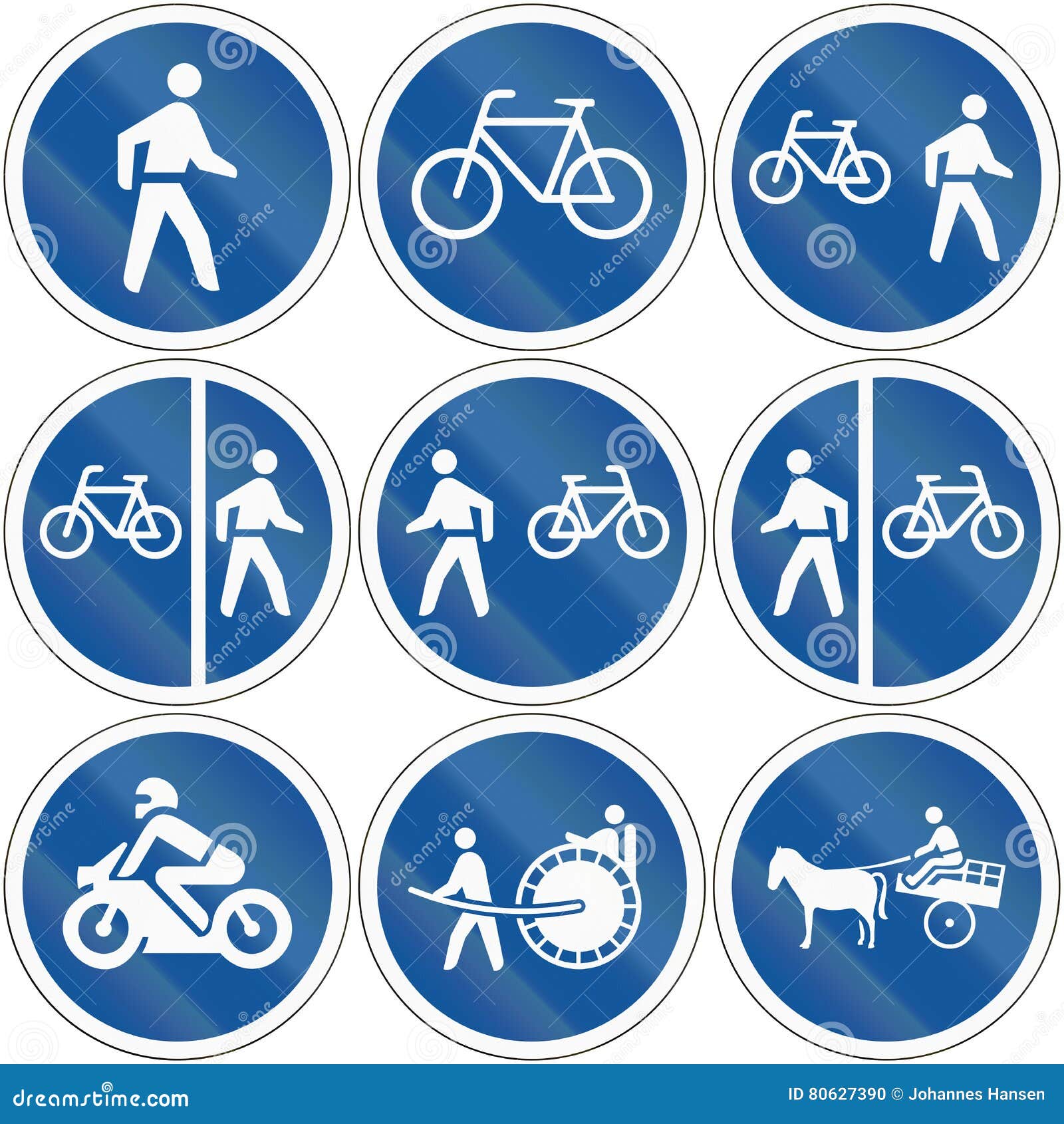 Collection of Botswana Road Signs Stock Illustration - Illustration of ...