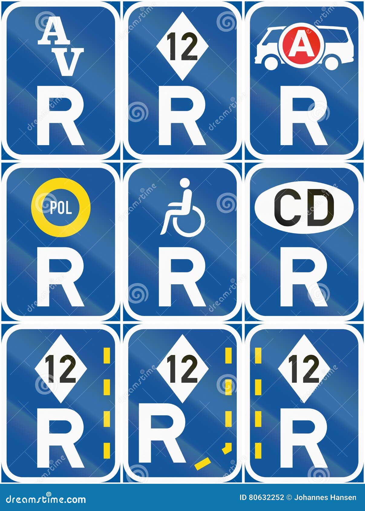 Collection of Botswana Road Signs Stock Illustration - Illustration of ...