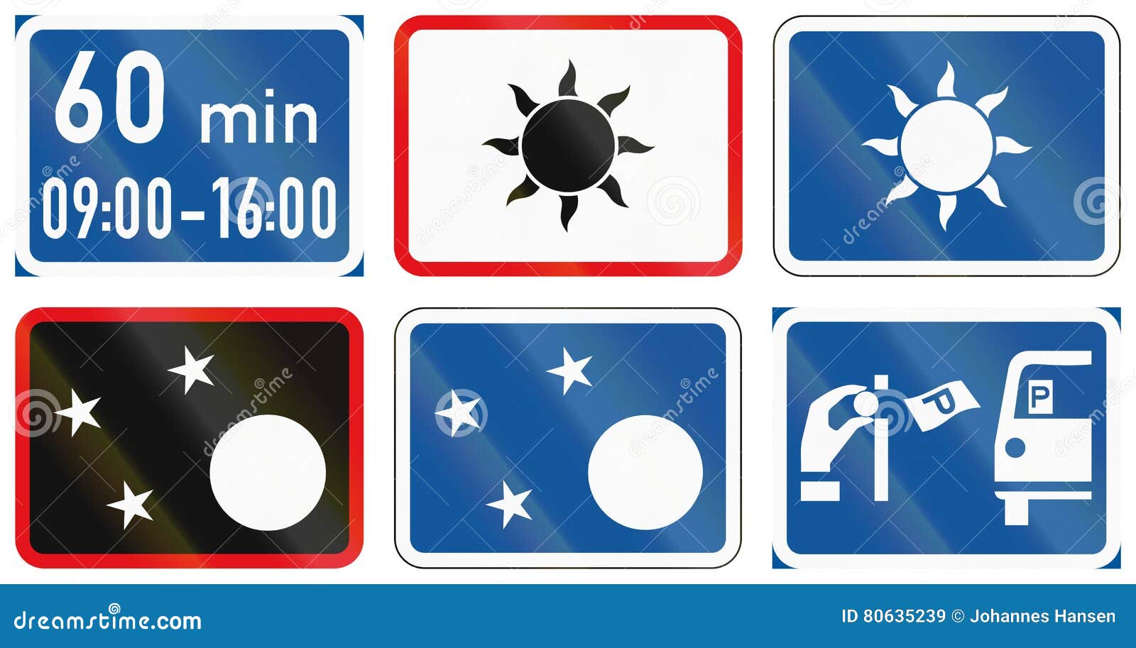 Collection of Botswana Road Signs Stock Illustration - Illustration of ...