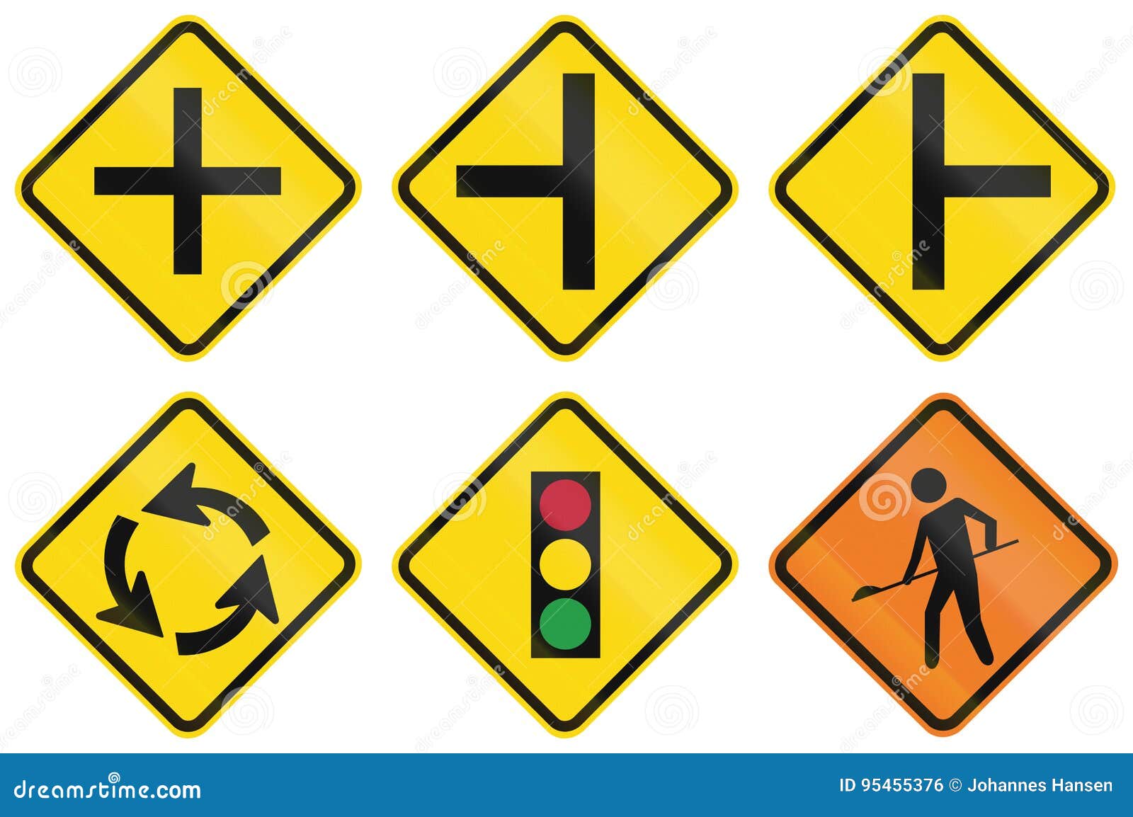 Collection Of Brazilian Warning Road Signs Stock Photography ...