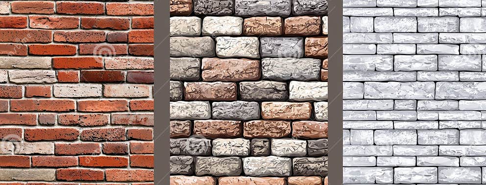 This Collection of Brick Wall Textures Features Random Natural Brick ...
