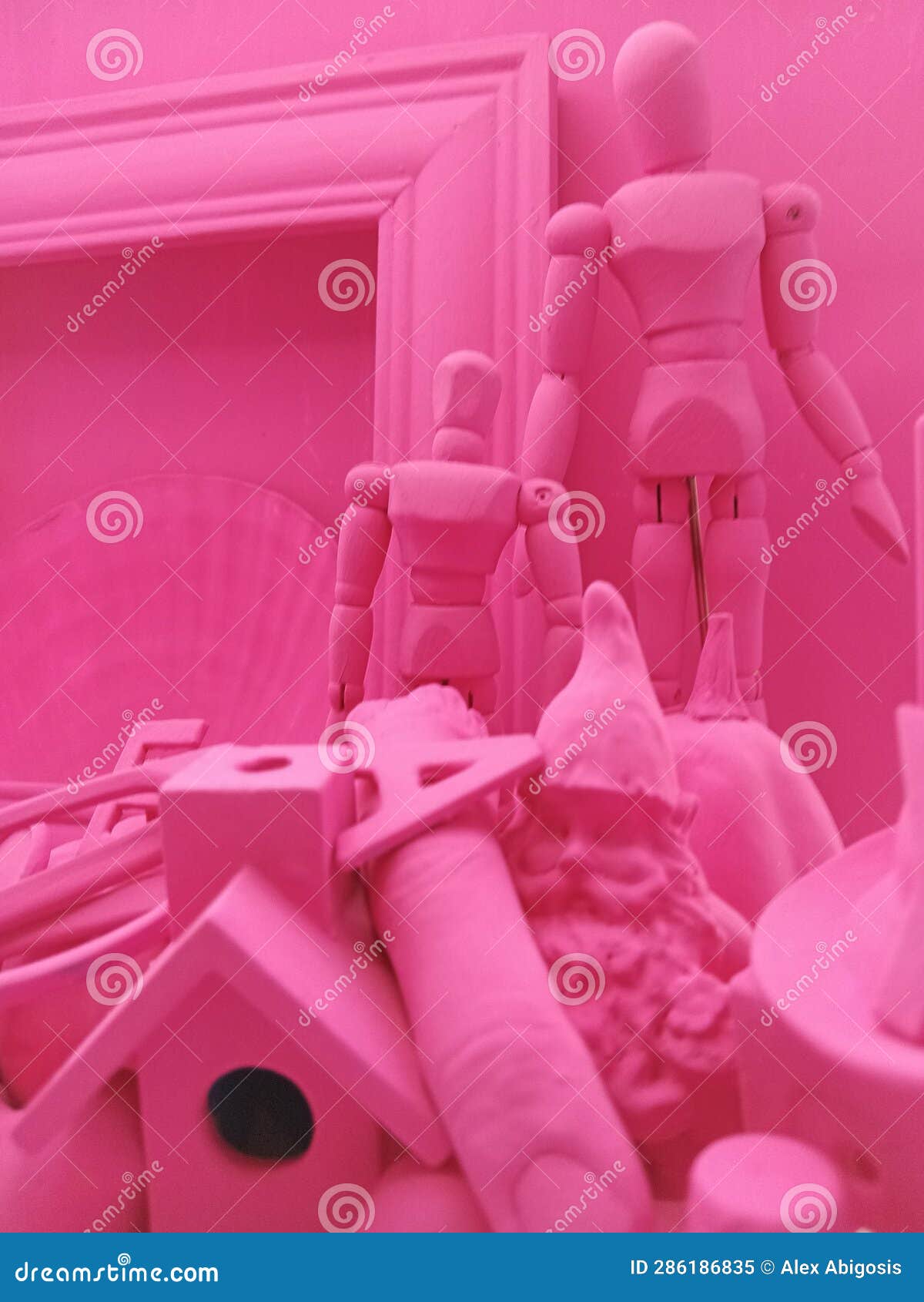 Collection of pink objects stock image. Image of cute - 286186835