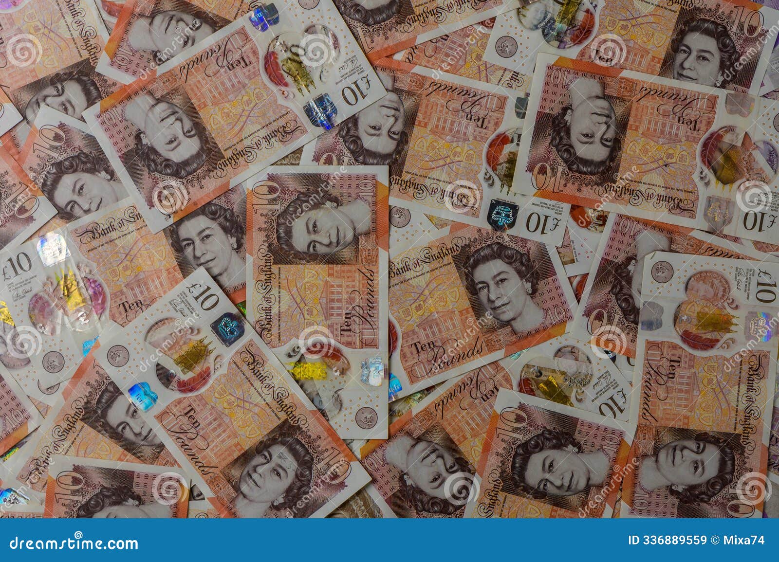 A Collection of British Sterling Twenty Pound Notes Stock Image - Image ...