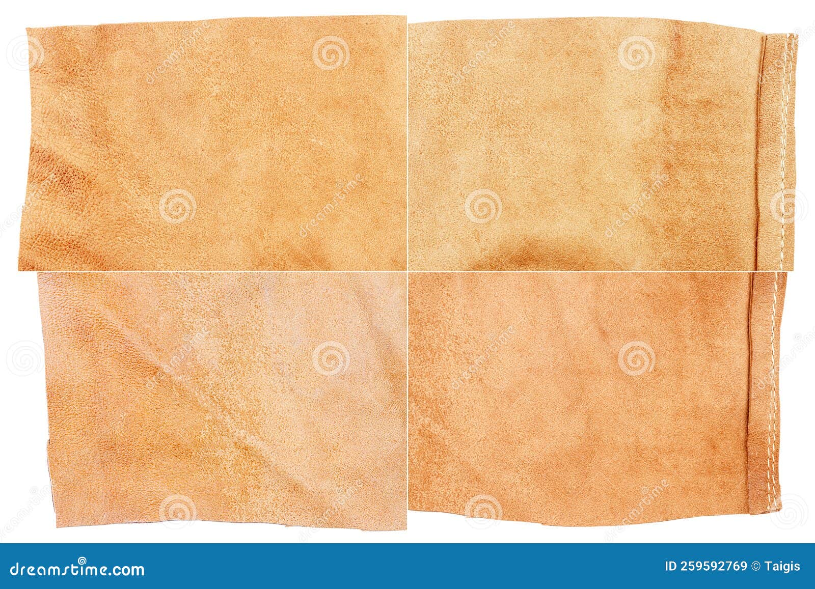 Collection of Brown Leather Textures Stock Image - Image of industry ...