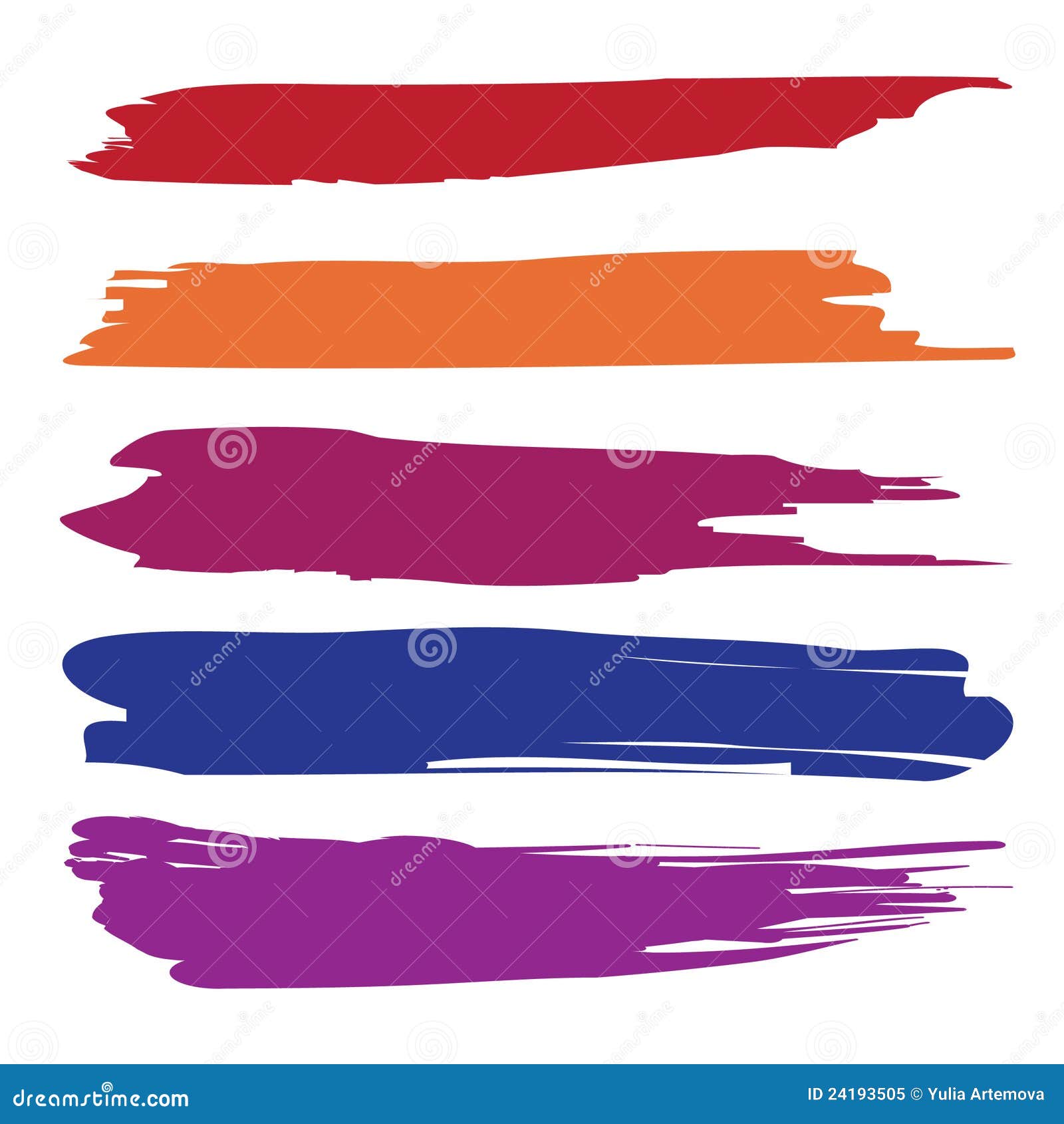 Collection of brush trace stock vector. Illustration of effect - 24193505