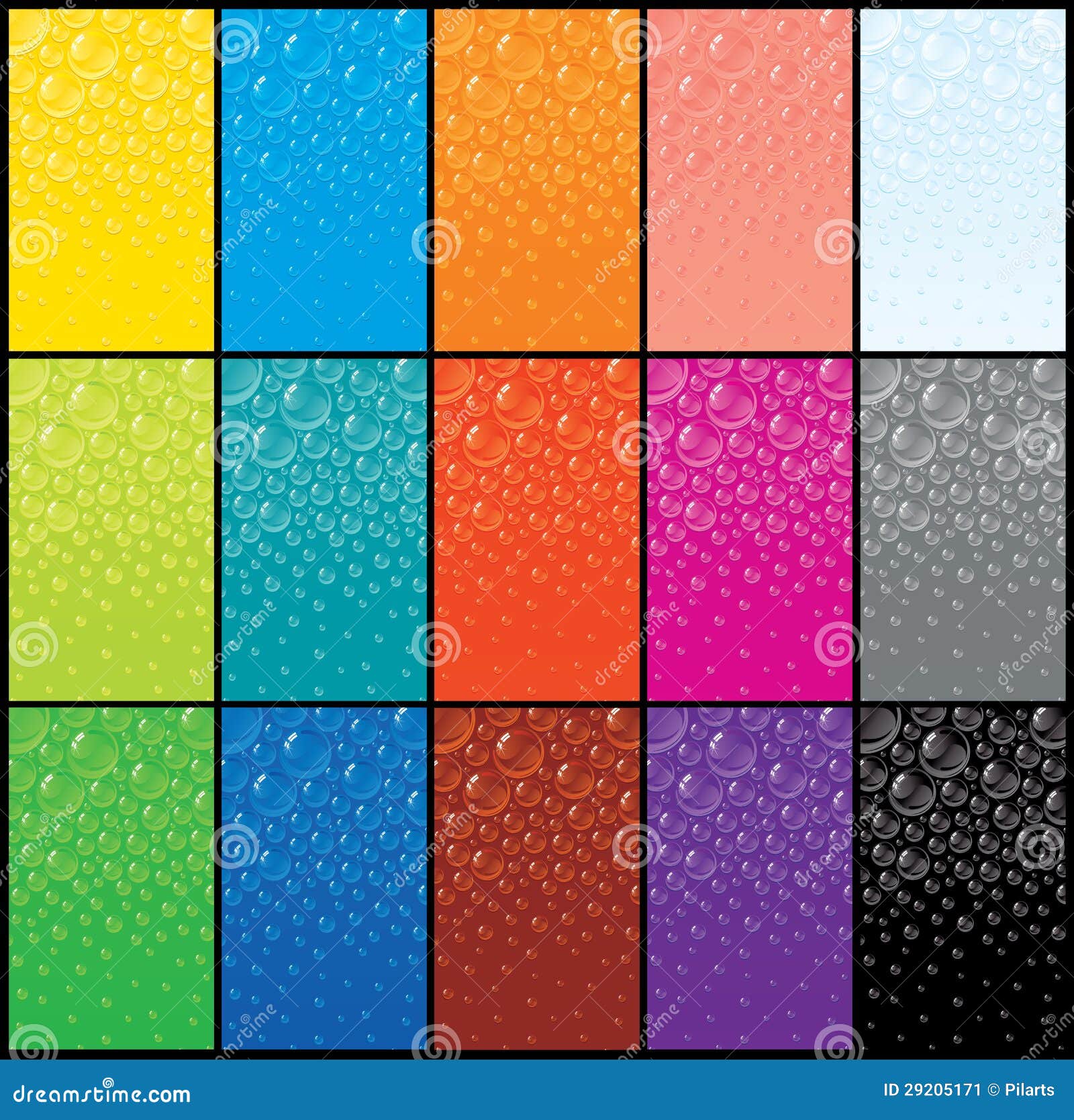 Collection of Bubble Patterns. Vector Images Stock Vector ...