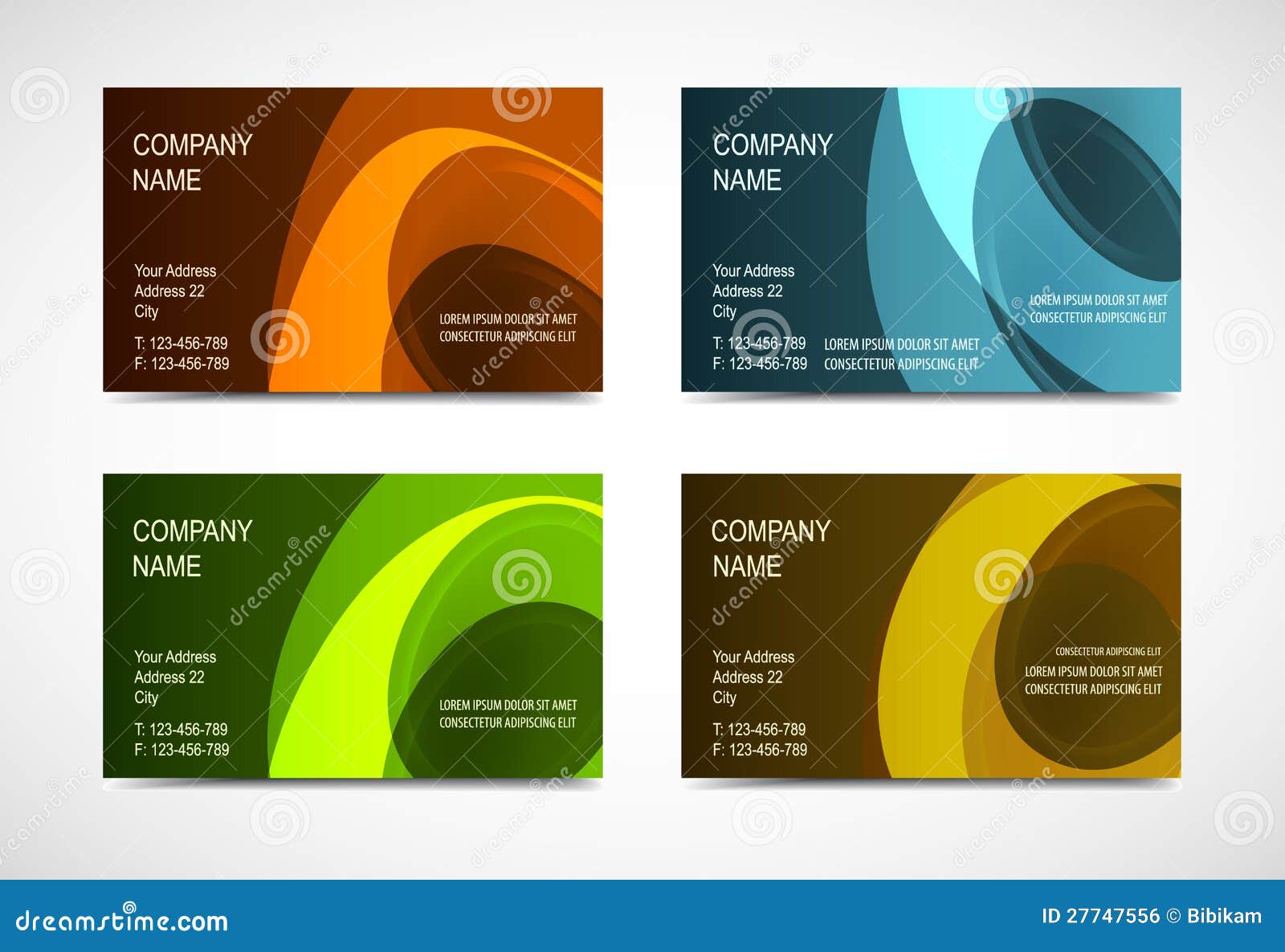 Collection business card stock vector. Illustration of computer - 27747556