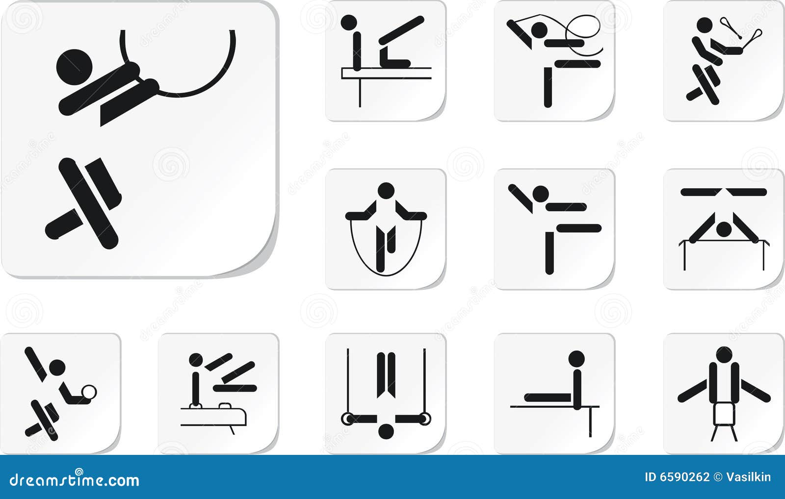 Collection Of Buttons Stock Vector Illustration Of People 6590262