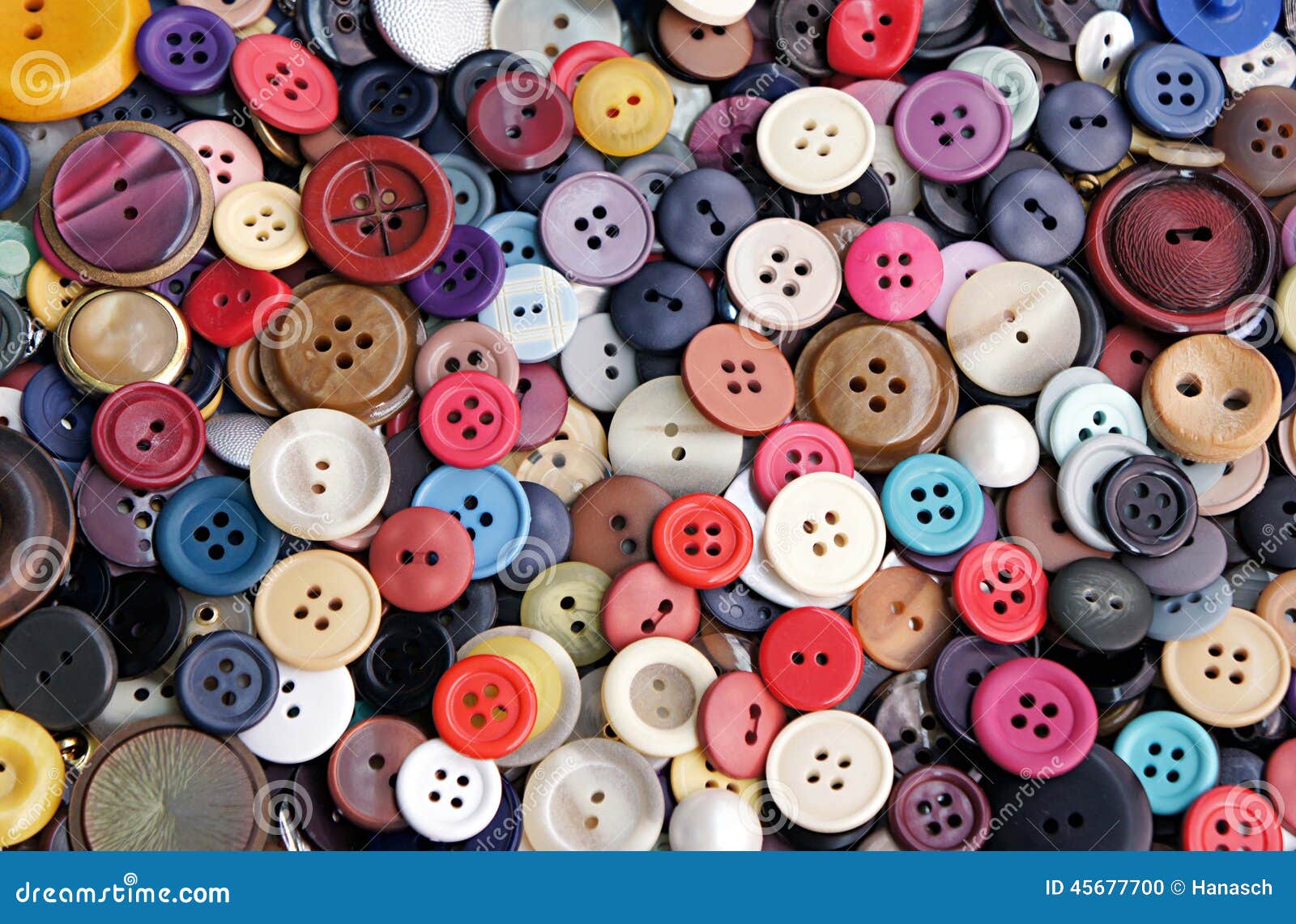 Collection of buttons stock photo. Image of element, fashion - 45677700