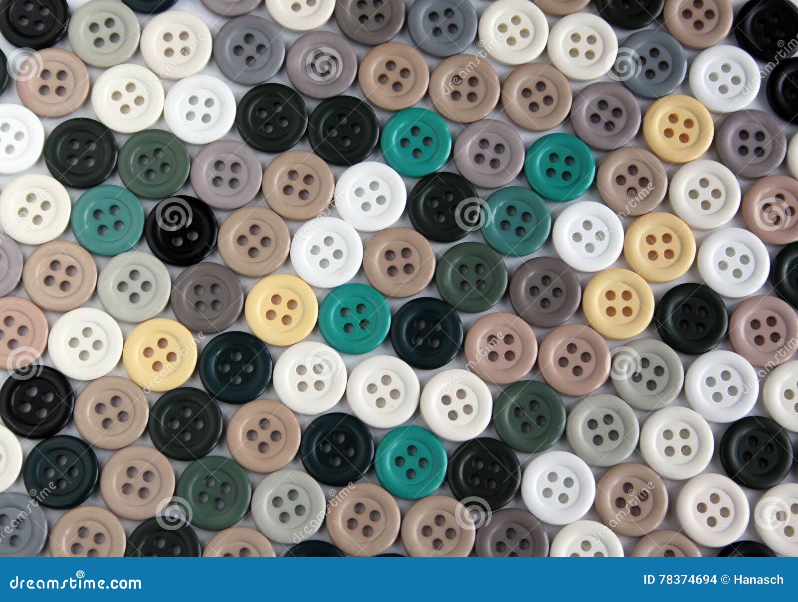 Collection of Buttons of Different Colors Stock Photo - Image of ...