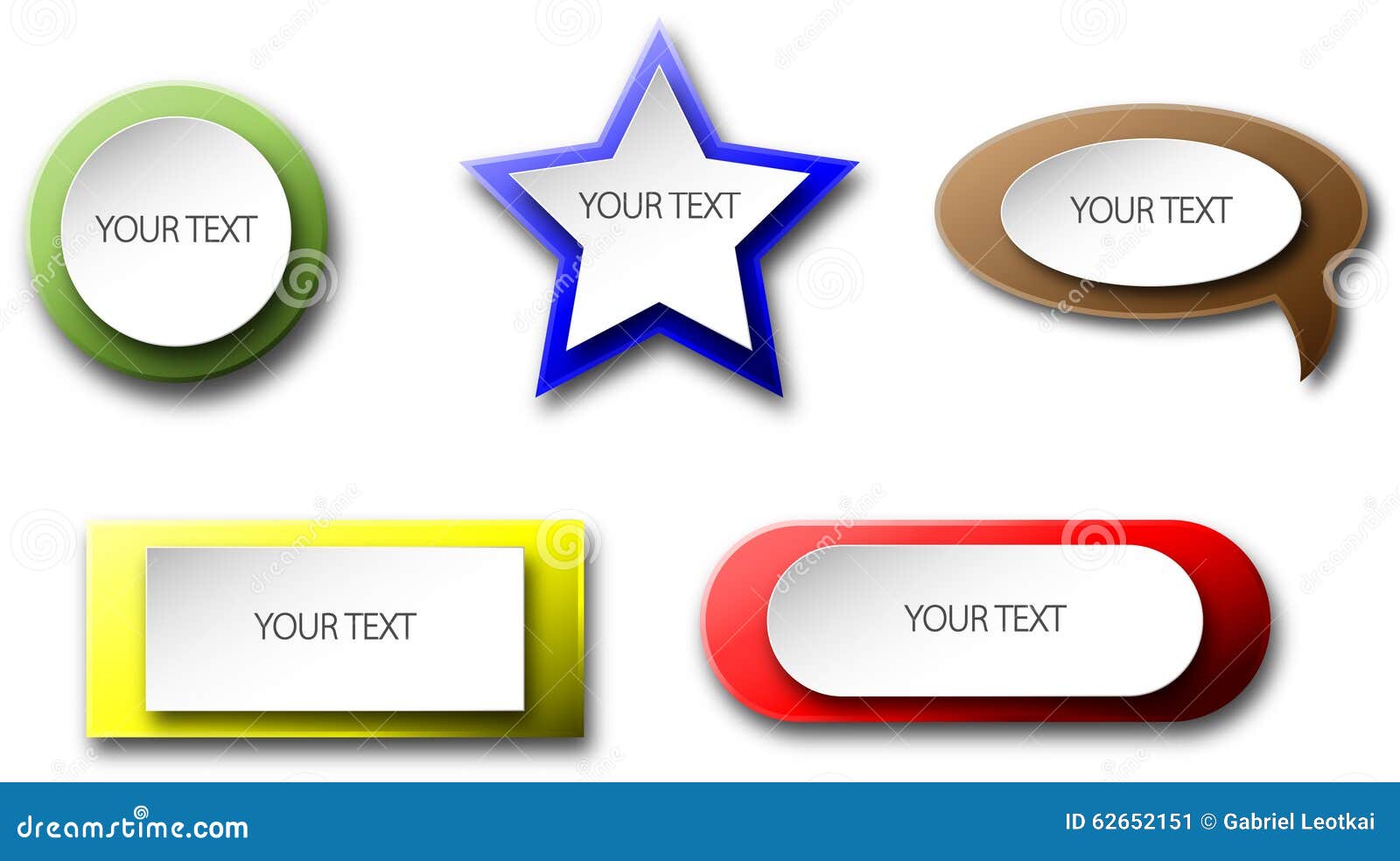 Collection of buttons stock illustration. Illustration of emblem - 62652151