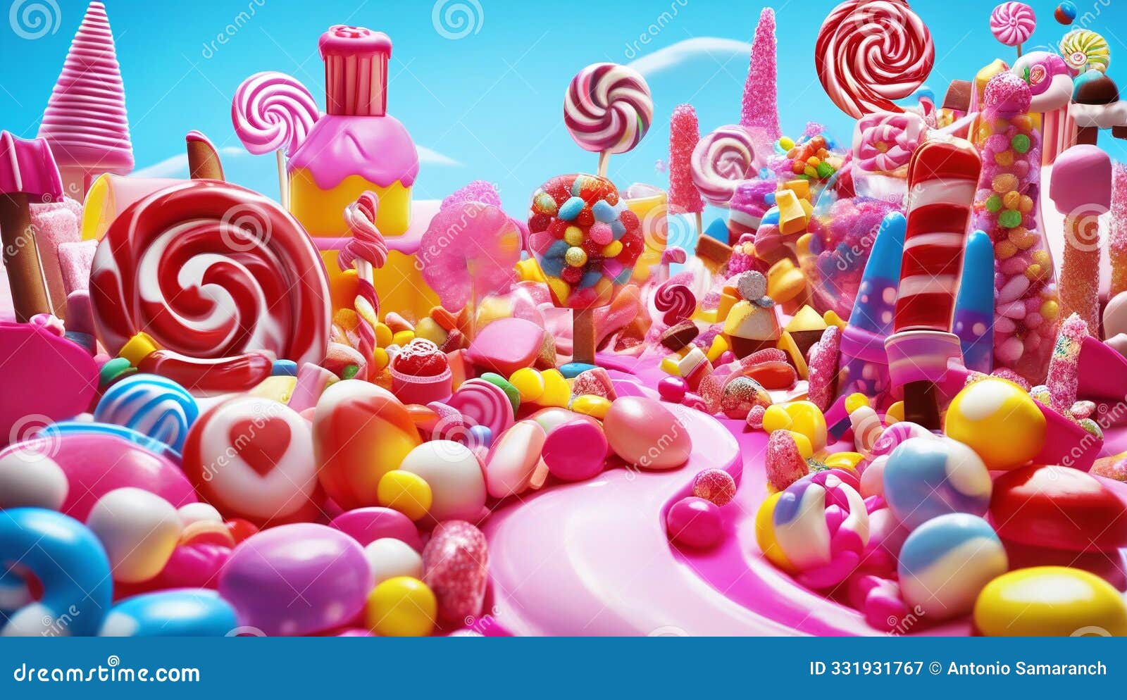 A Collection of Candy, Candy, Candy, and Candy are Shown Stock ...