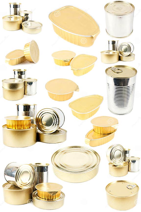 Collection cans stock photo. Image of foil, recycling - 7254920
