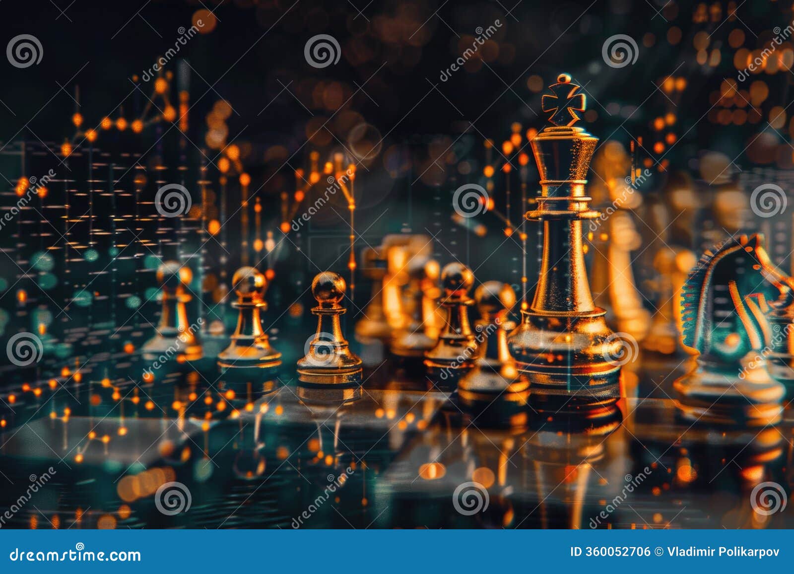 A Collection of Chess Pieces Placed on a Table, Ready for a Game or ...