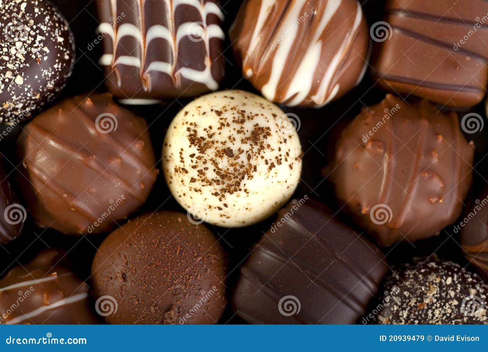 A Collection of Chocolates. Stock Image - Image of culture, dessert ...