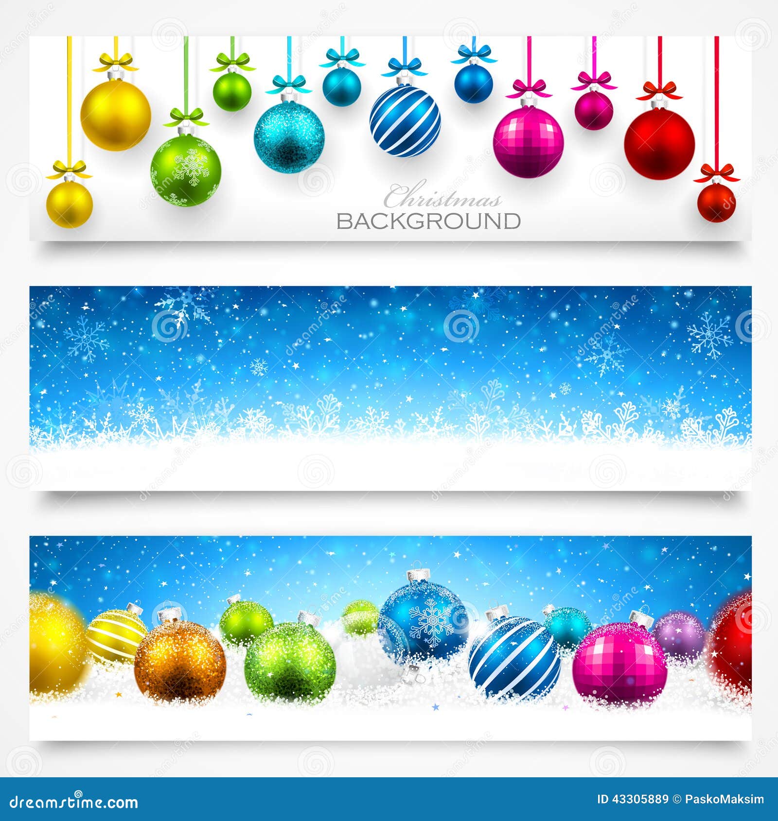 Collection of Christmas Banners Stock Vector - Illustration of vector ...