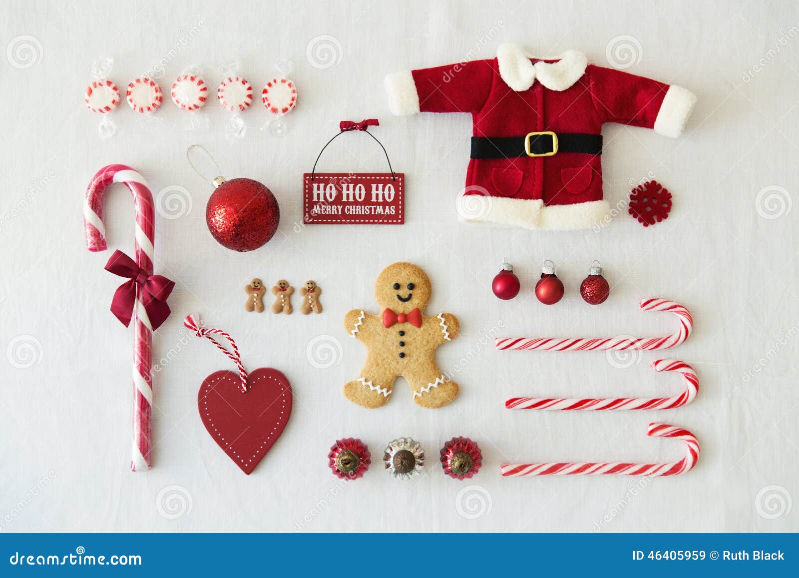 Collection of Christmas Objects Stock Image - Image of food, banner ...