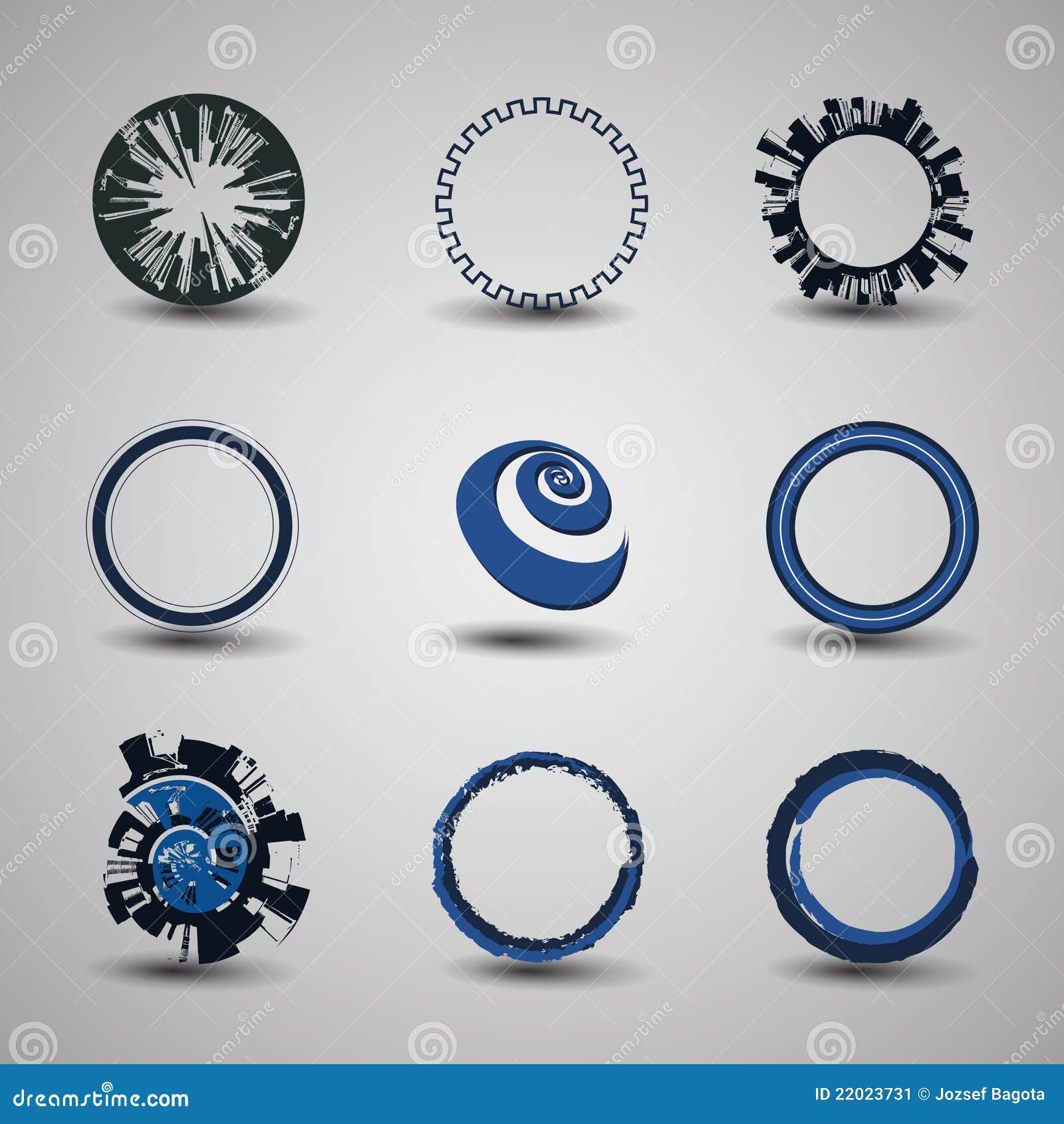 Circle Designs Created By Color Paper Craft. Royalty-Free Stock Image ...