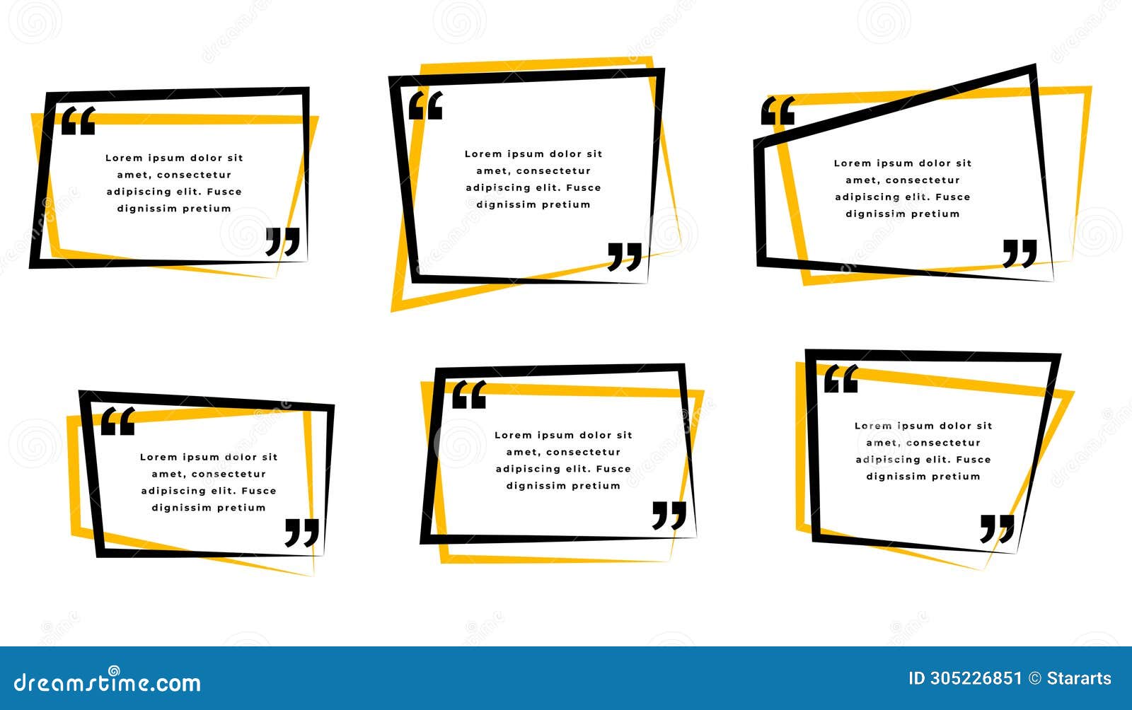 Collection of Citation Boxes Element for Web Remark or Dialog Stock ...