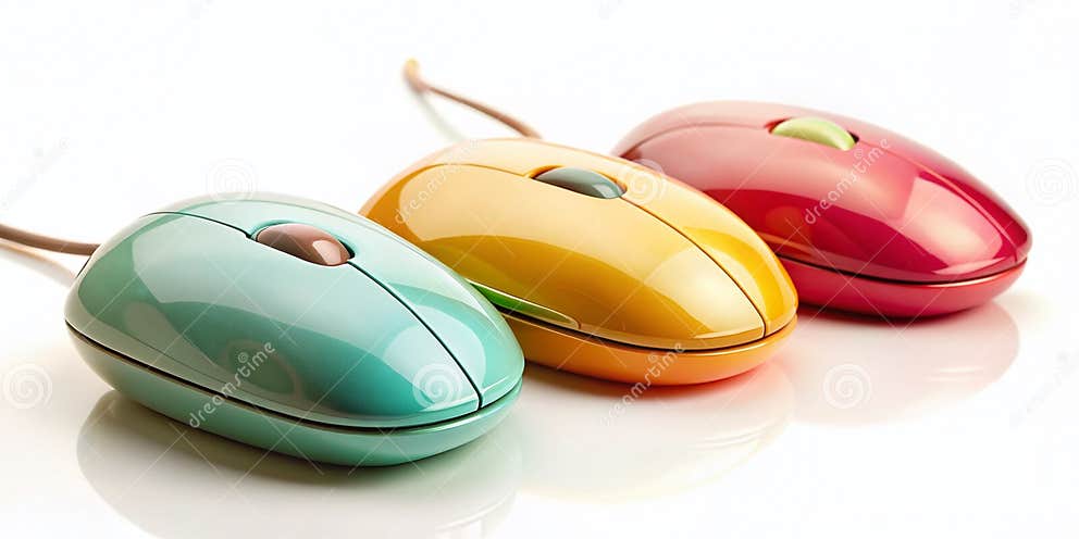 A Collection of Classic Computer Mice Retro Style Peripherals for the ...