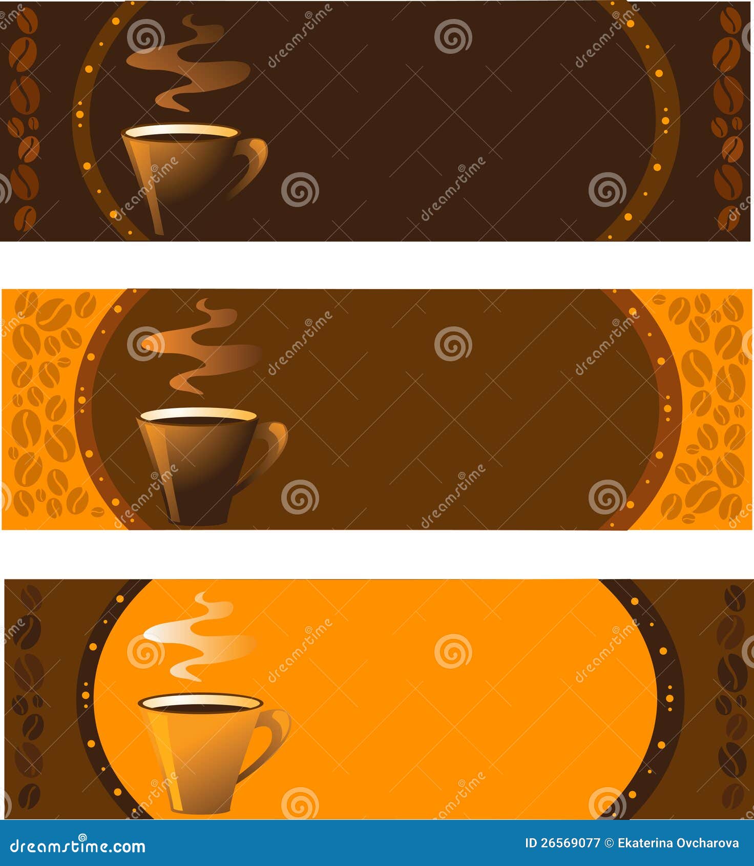 Collection of Coffee Banners Set Stock Vector - Illustration of flavor ...
