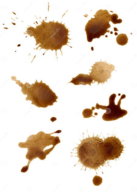 Collection of Coffee Splashes Stock Image - Image of shaped, liquid ...