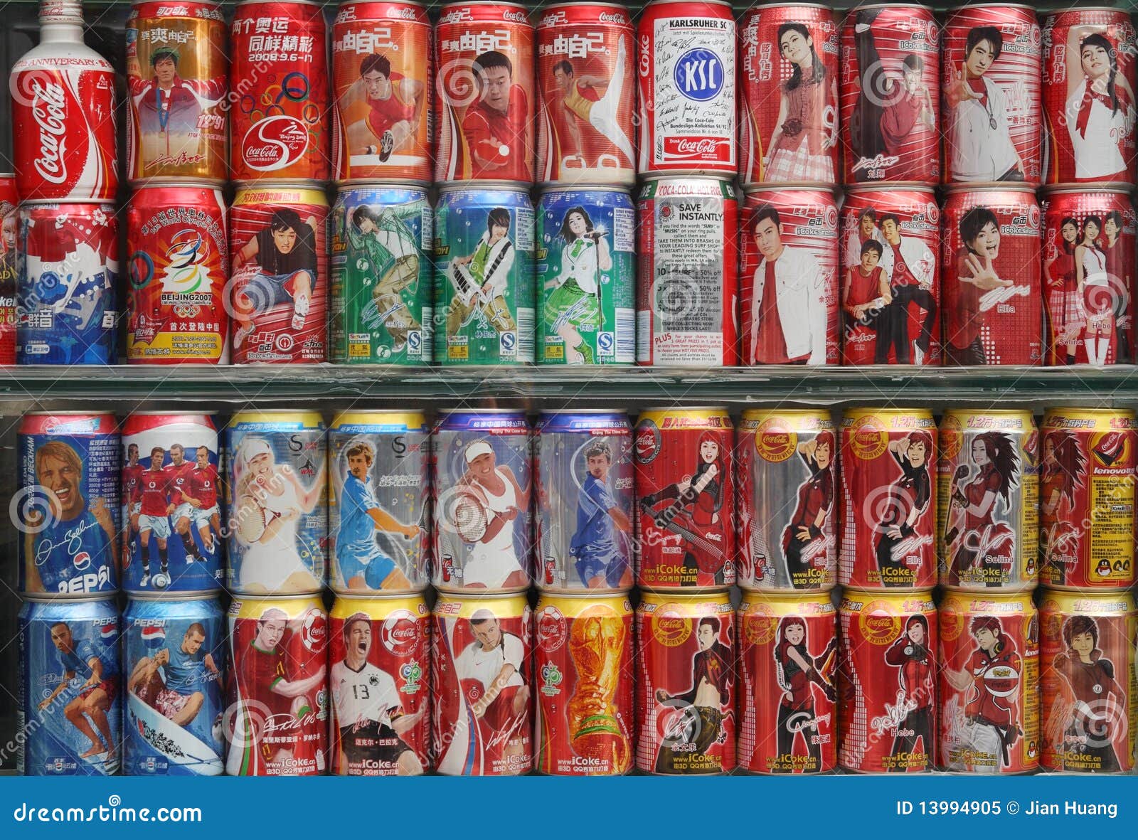 Collection of Coke Pop Cans Editorial Image - Image of sprite ...