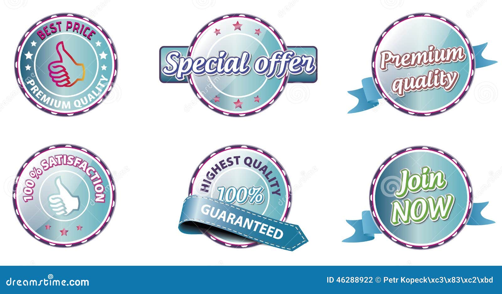 Collection of color labels stock illustration. Illustration of badge ...