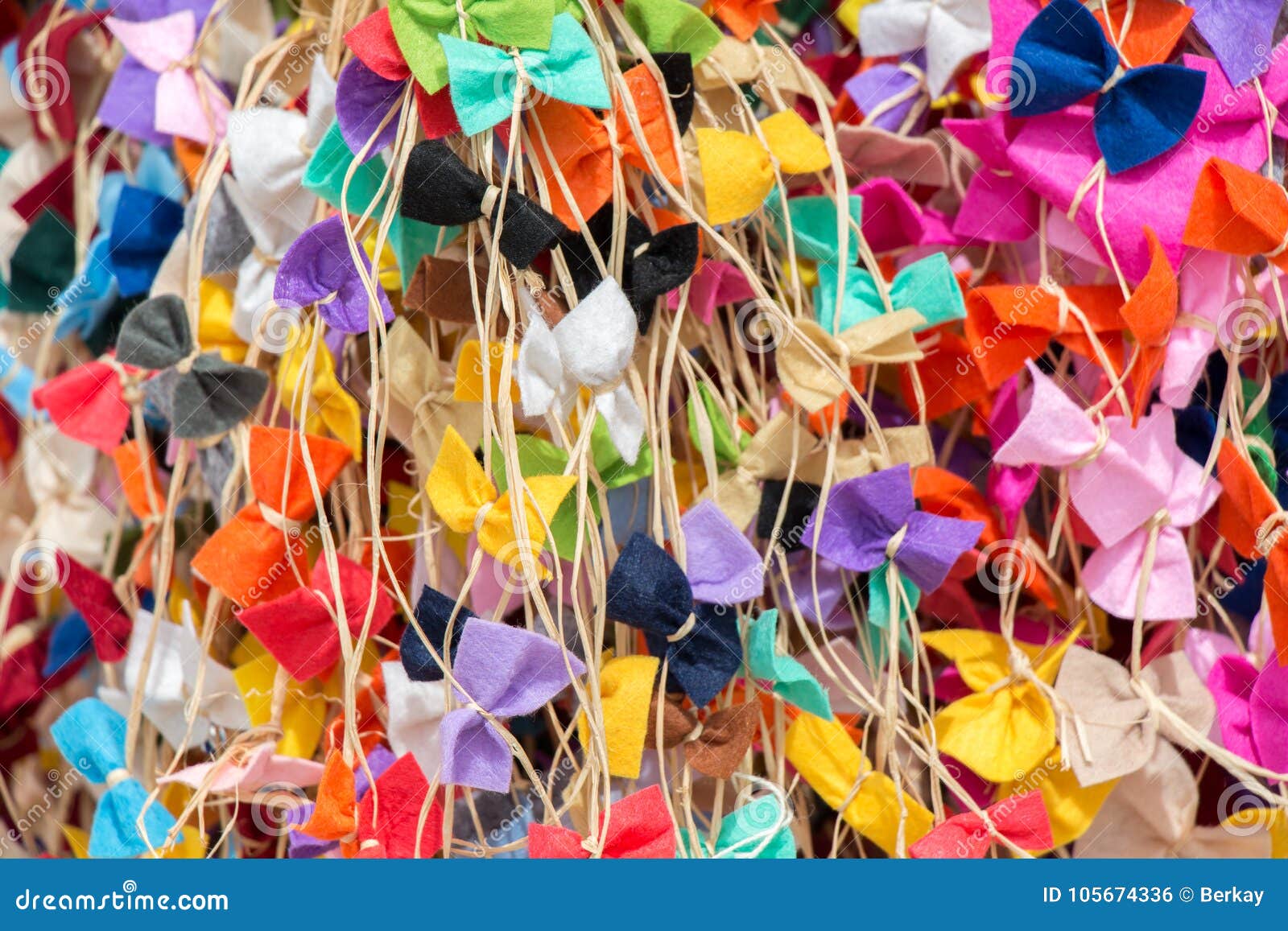 Collection of Colored Bows and Ribbons Stock Photo - Image of party ...