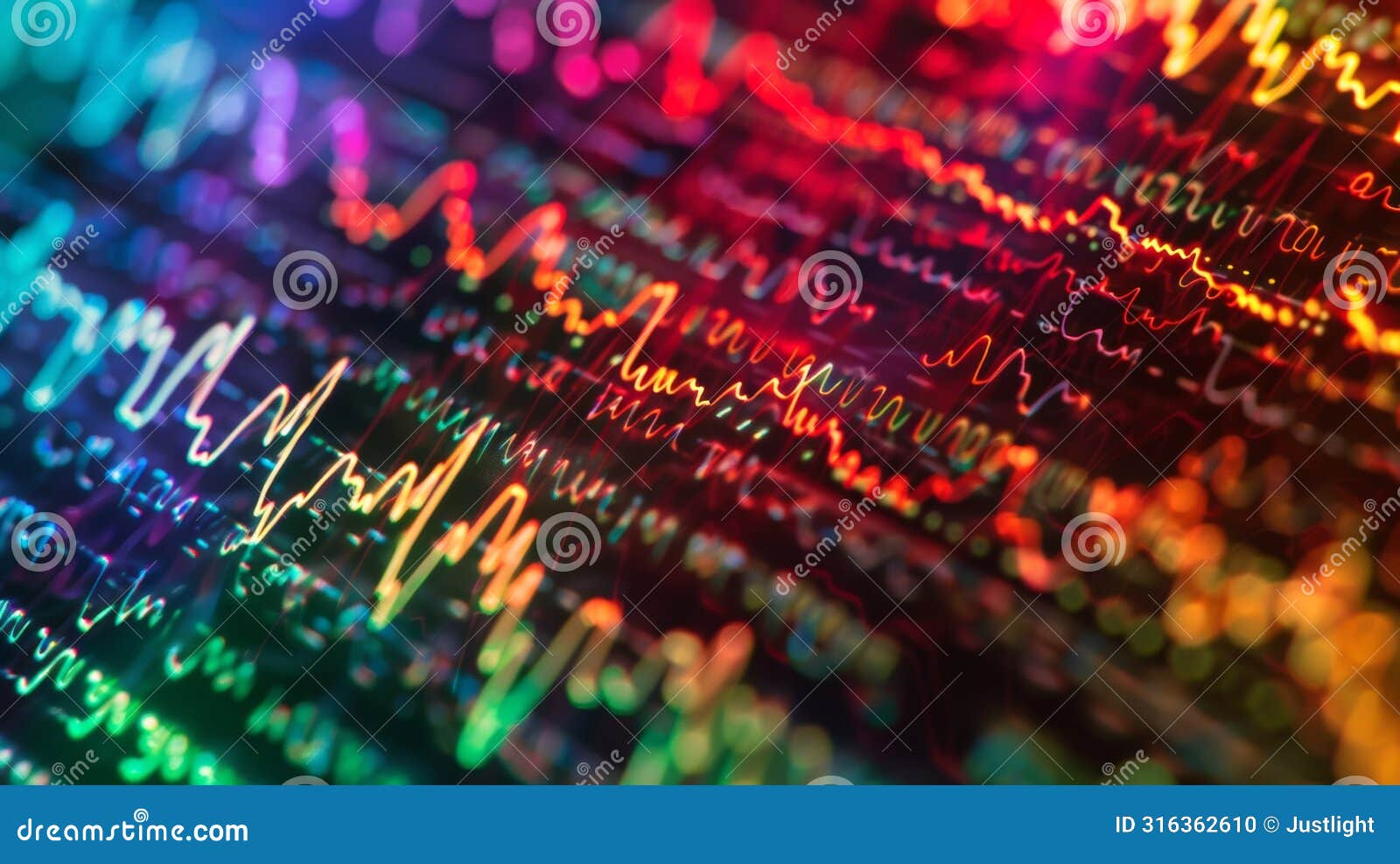 A Collection of Colored Brain Wave Graphs Showing the Patients Progress ...